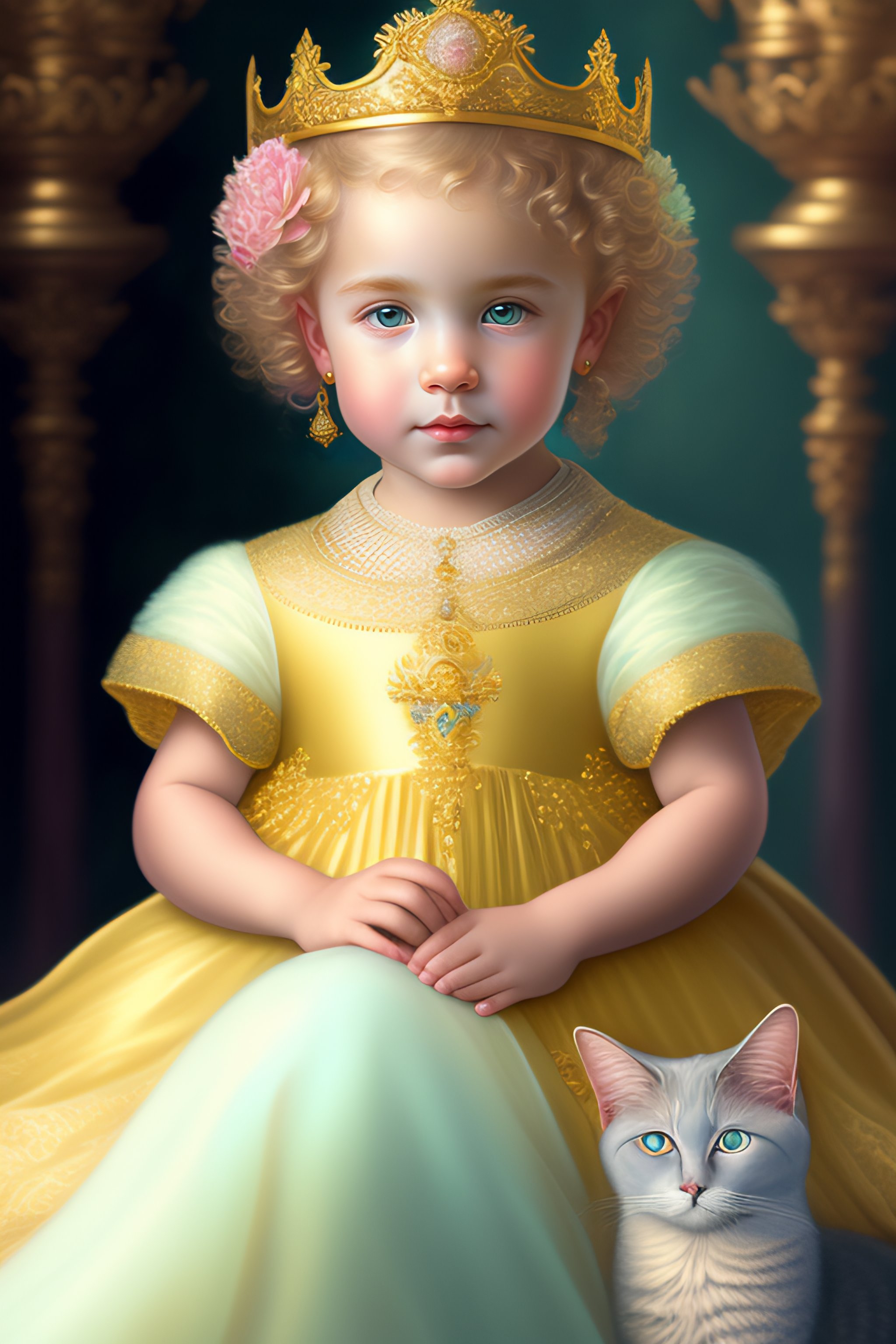 Lexica - Highly detailed venetian rococo portrait of a short hair blond ...