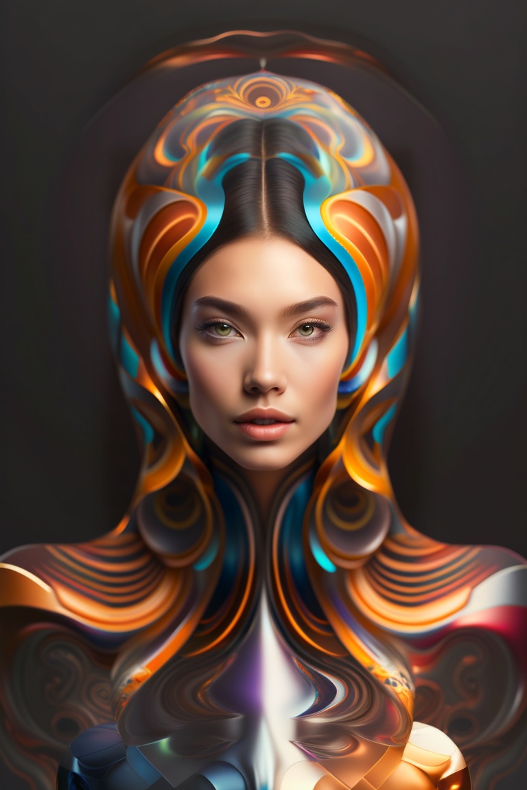 Lexica - Perfect symmetrical face hyperrealism portrait of a beautiful ...