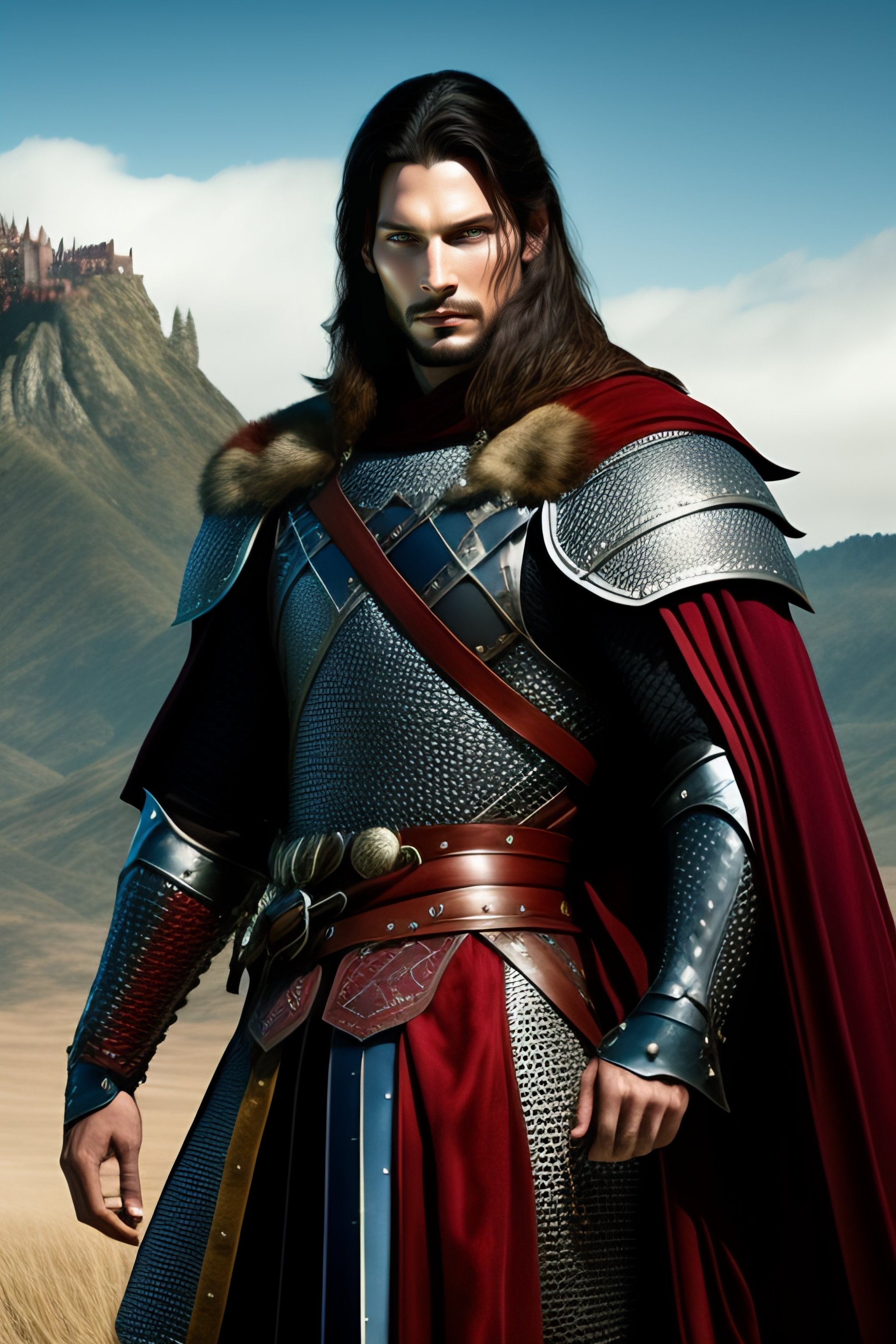 Lexica - Ben Barnes digital medieval knight witcher