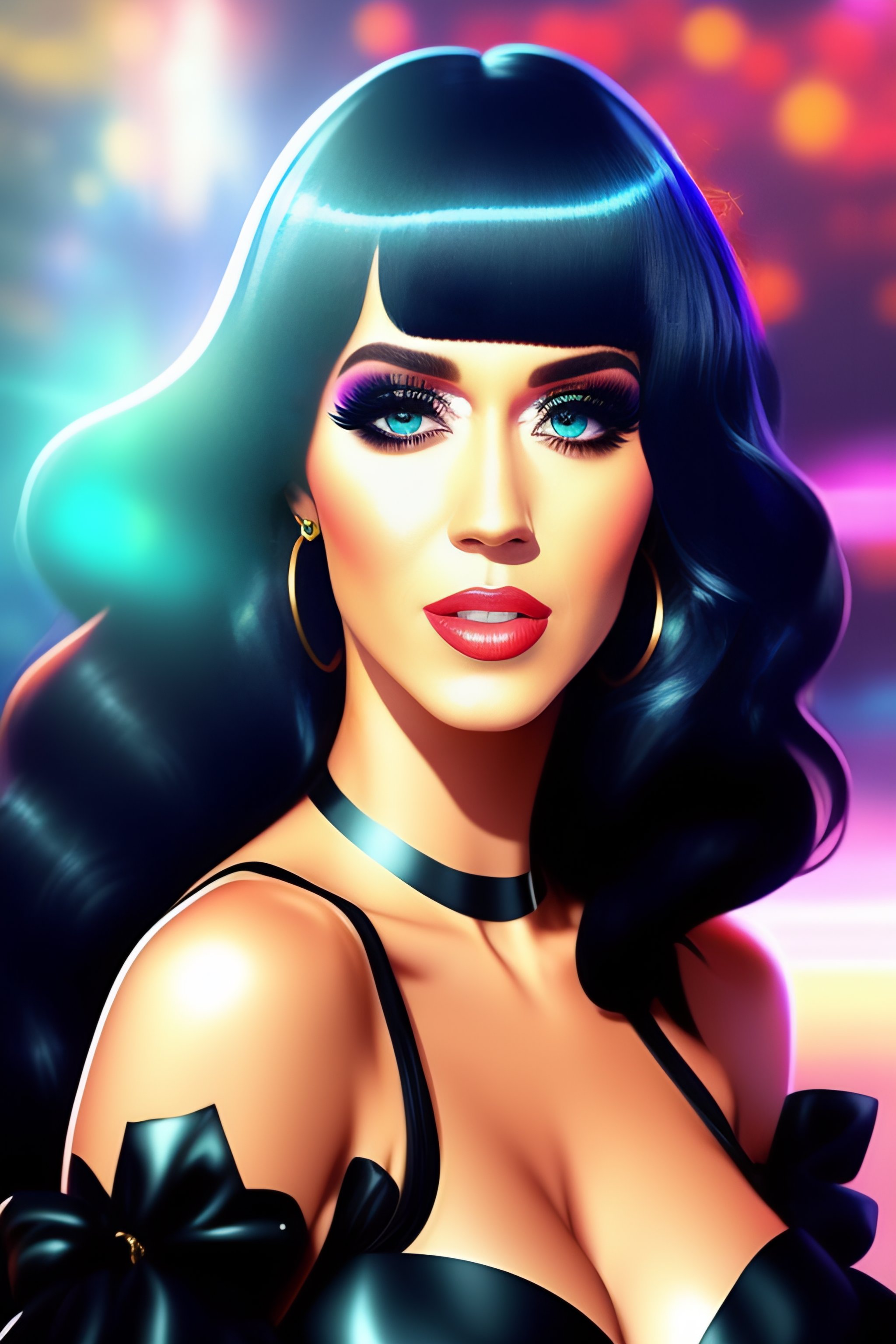 Lexica - Katty perry anime ilstrator