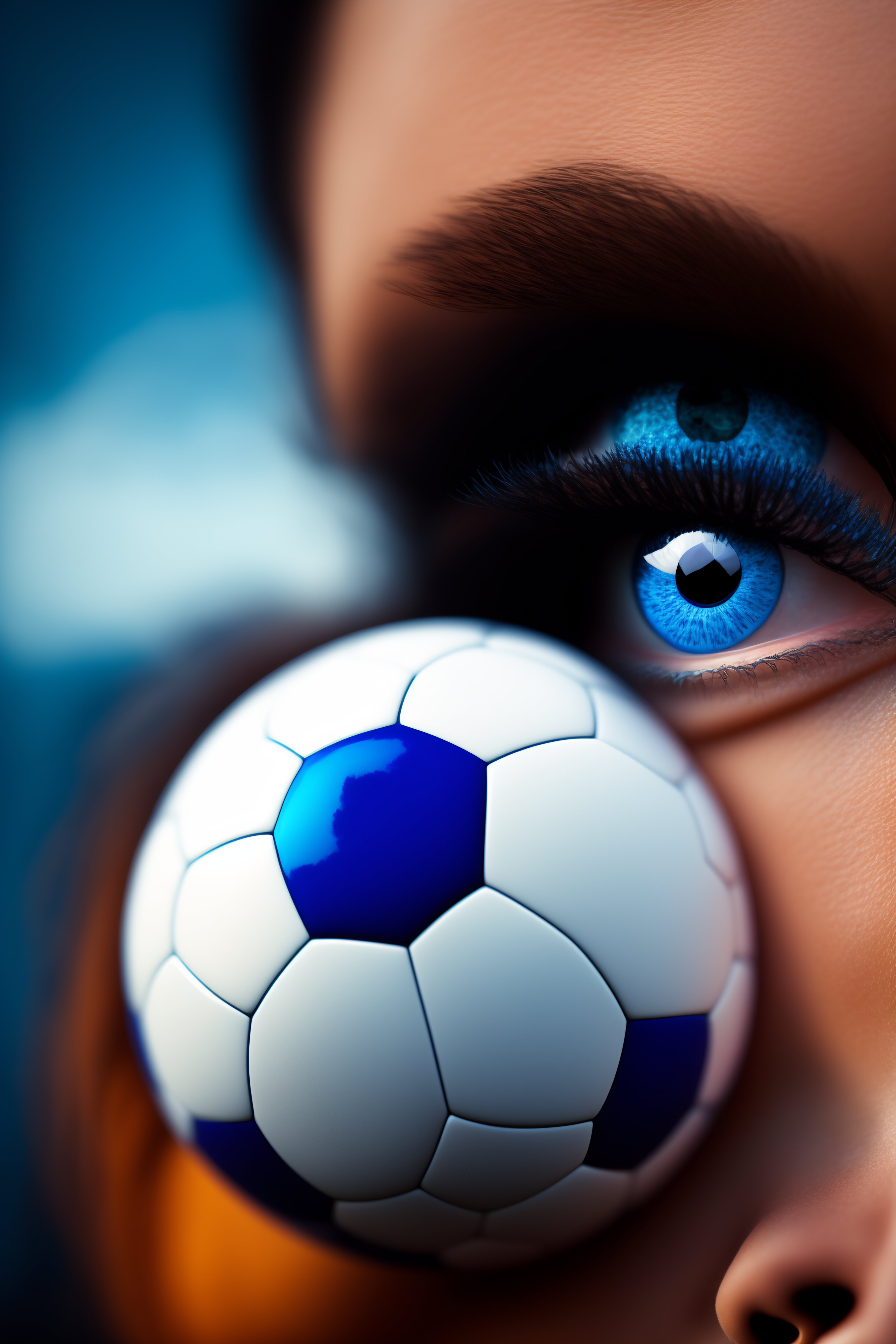 Lexica - Blue eye soccer ball