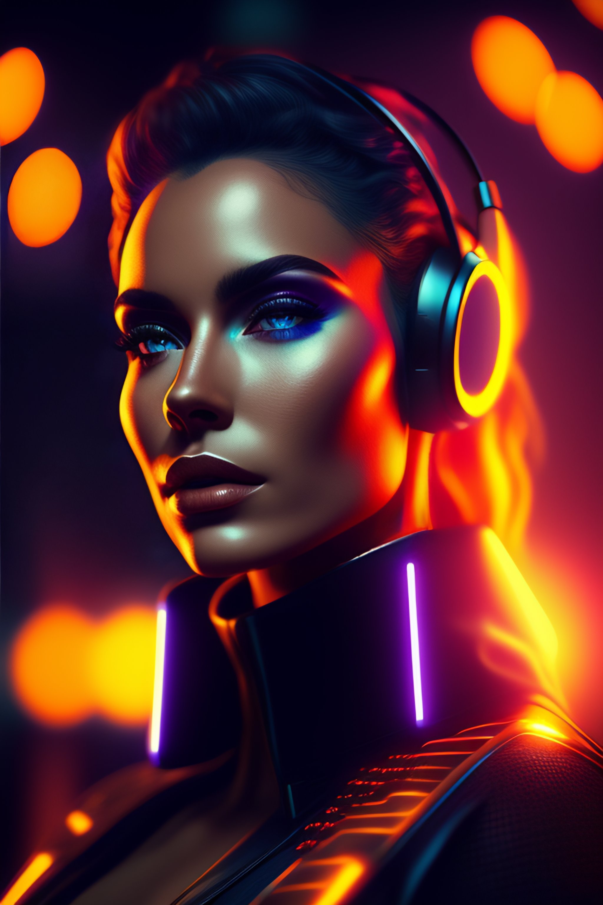 Lexica - Portrait art of ultra realistic retro futuristic dj, lens ...