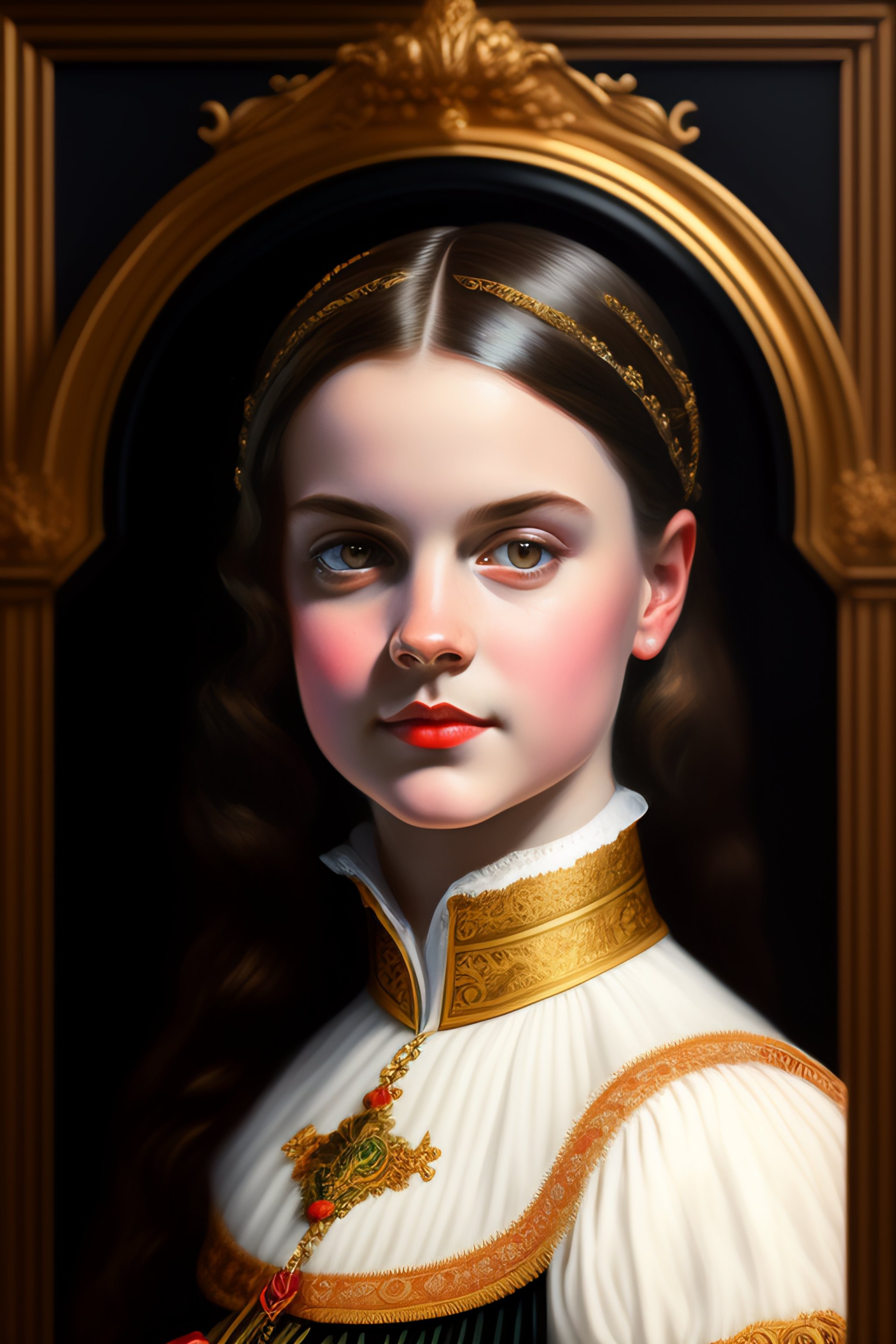Lexica - Portrait of Wednesday Addams in Baroque Style by Peter Paul Rubens