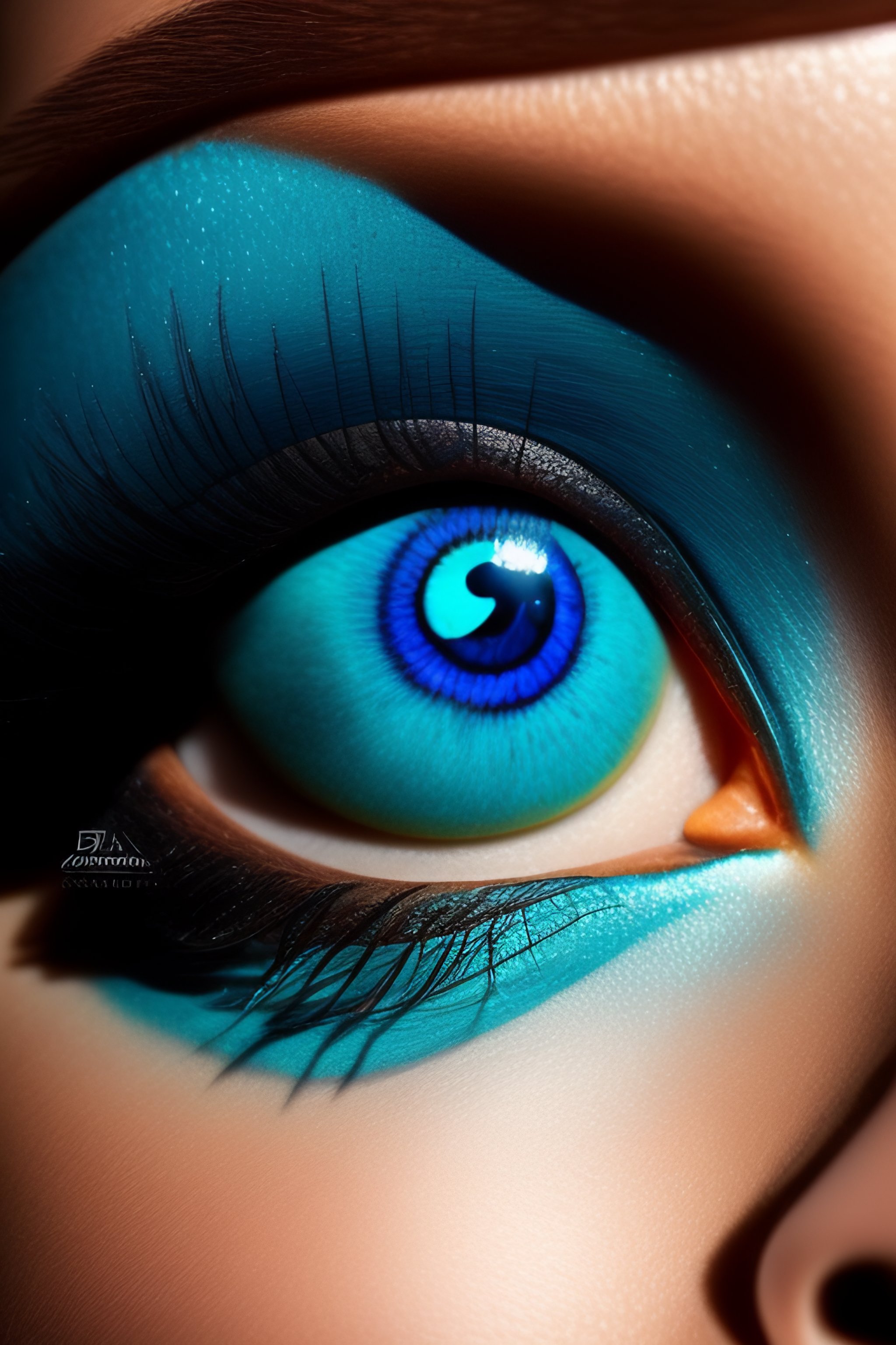 Lexica - The ability to truly see, beautiful blue turquoise eye, long ...