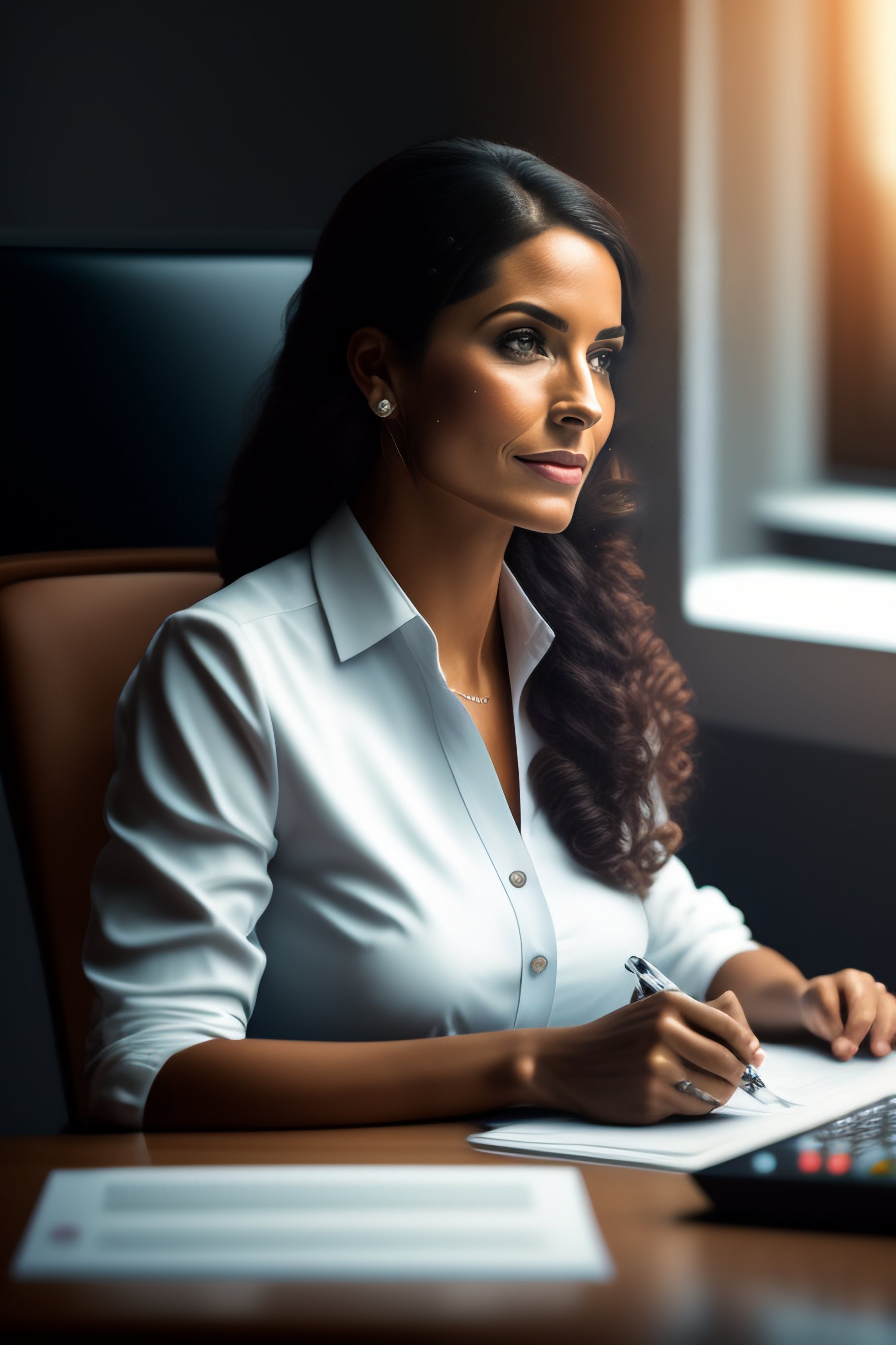 Lexica - Portrait of working accountant