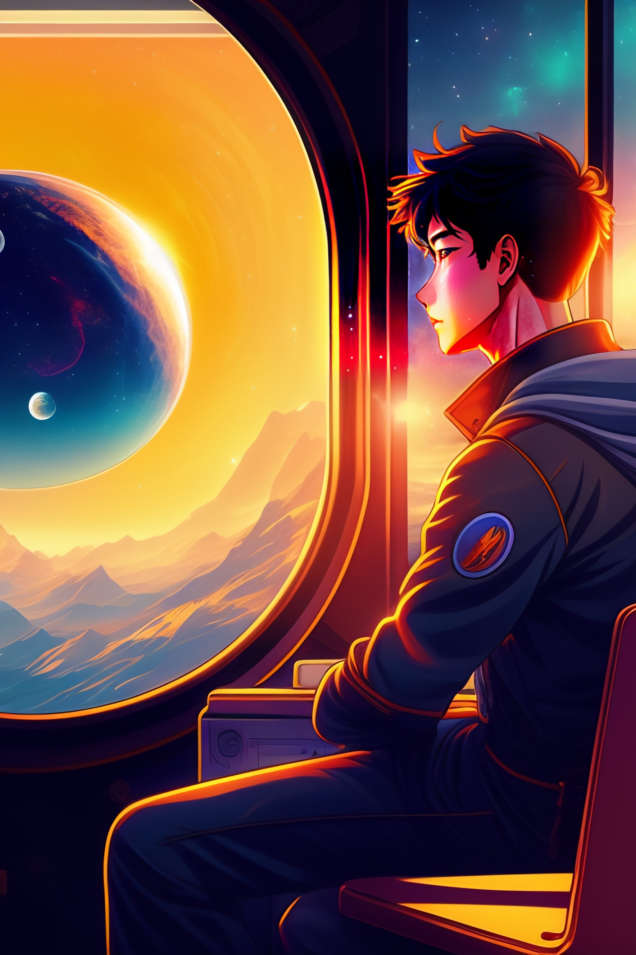 Lexica - Hyperdetailed human sitting on his laboratory in front of a ...