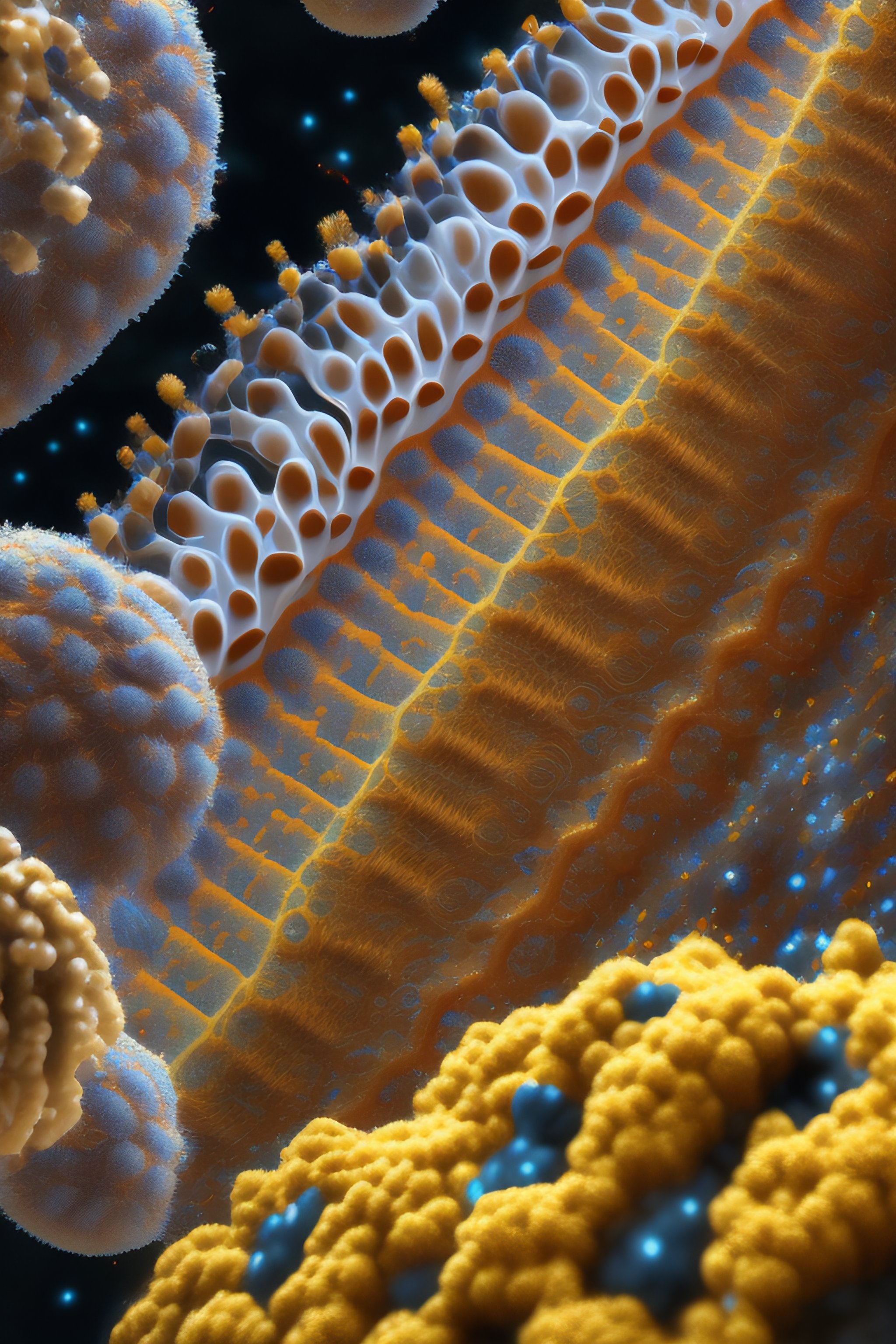 Lexica - Anatomy of the virus intestinal tract, made of fluffy yarn ...