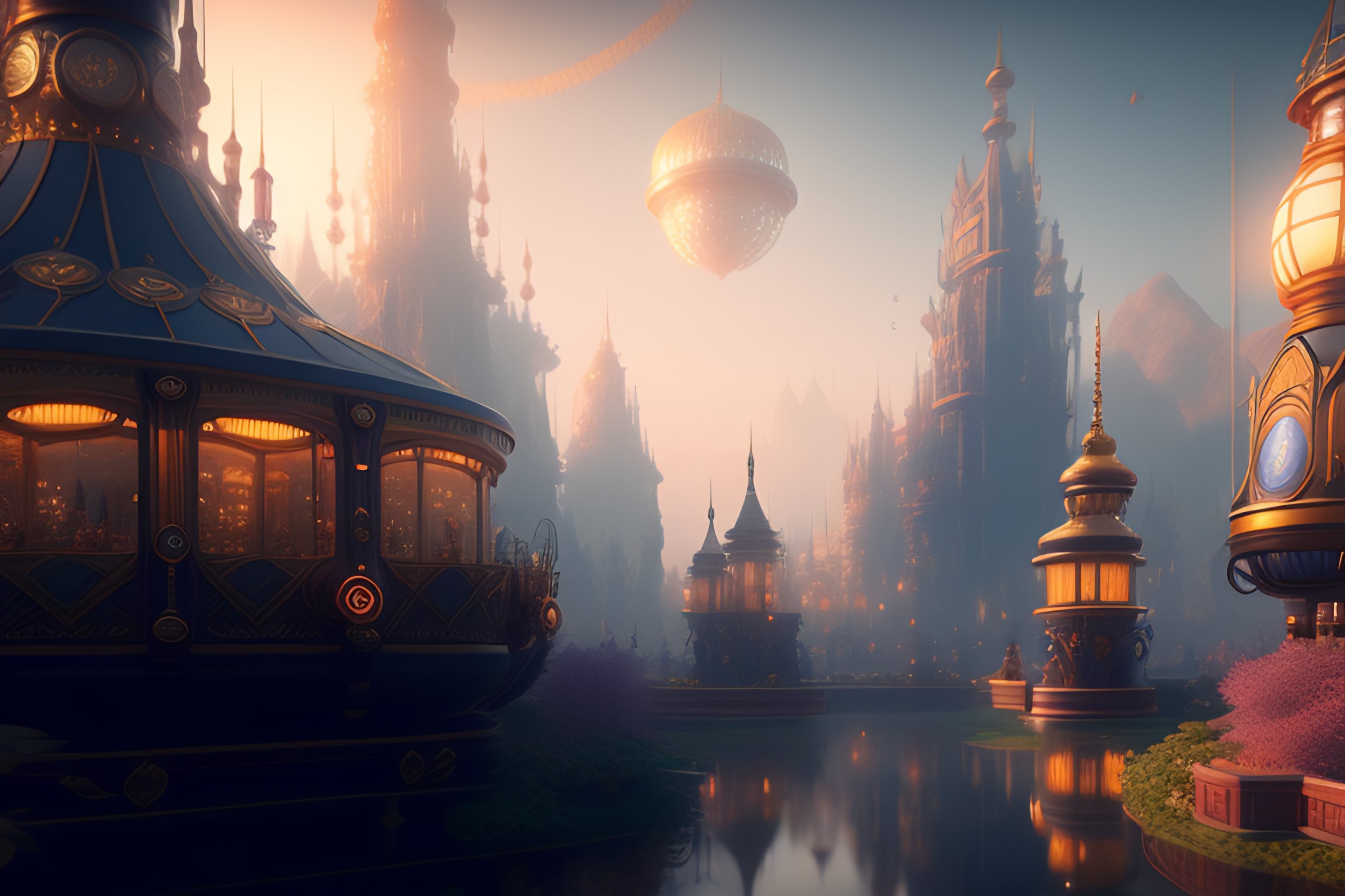 Lexica - Magic Steampunk World background, intricate artwork by tooth ...