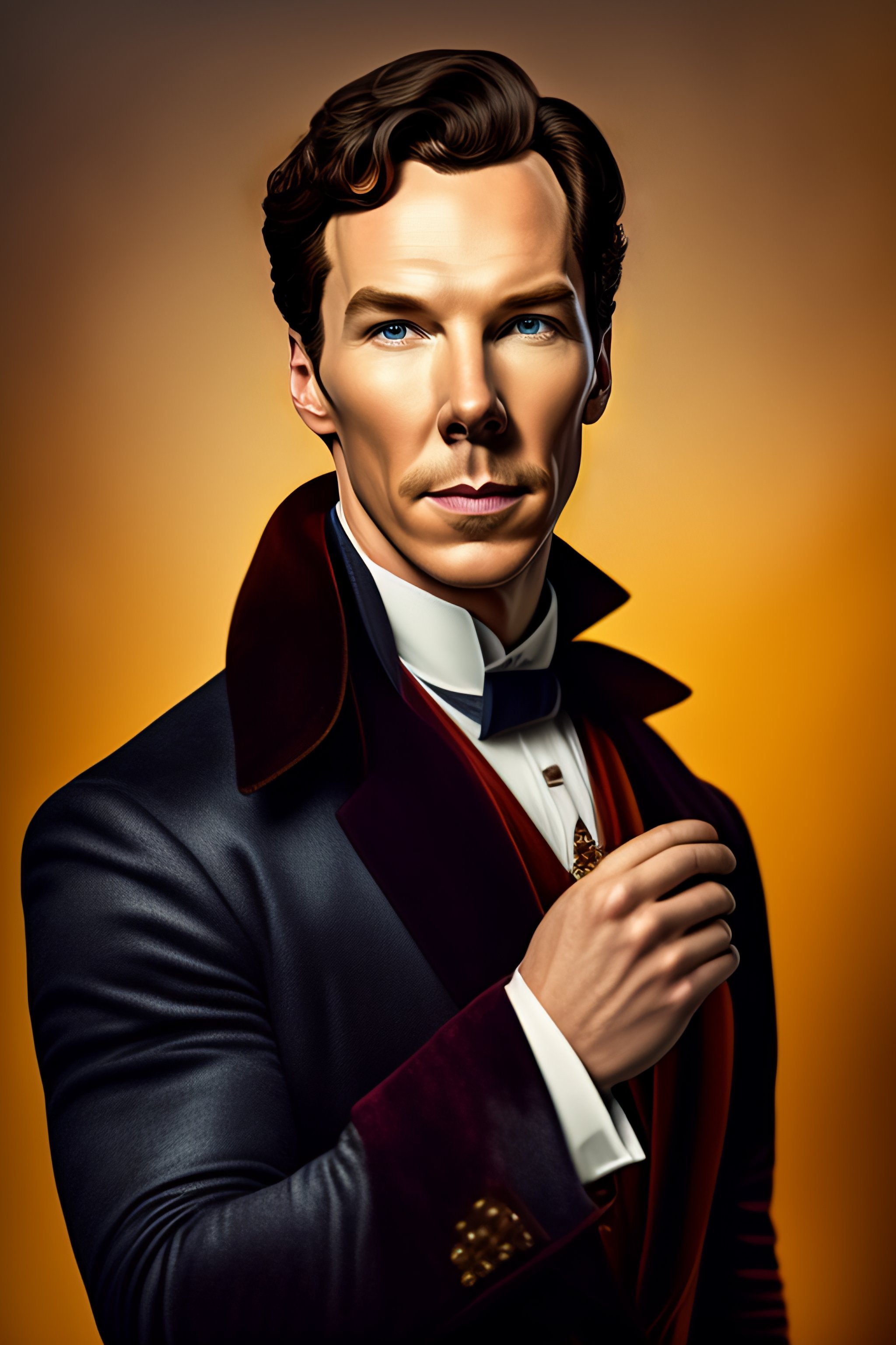 Lexica - Portrait of Benedict Cumberbatch as Sherlock Holmes, 8k, Realistic