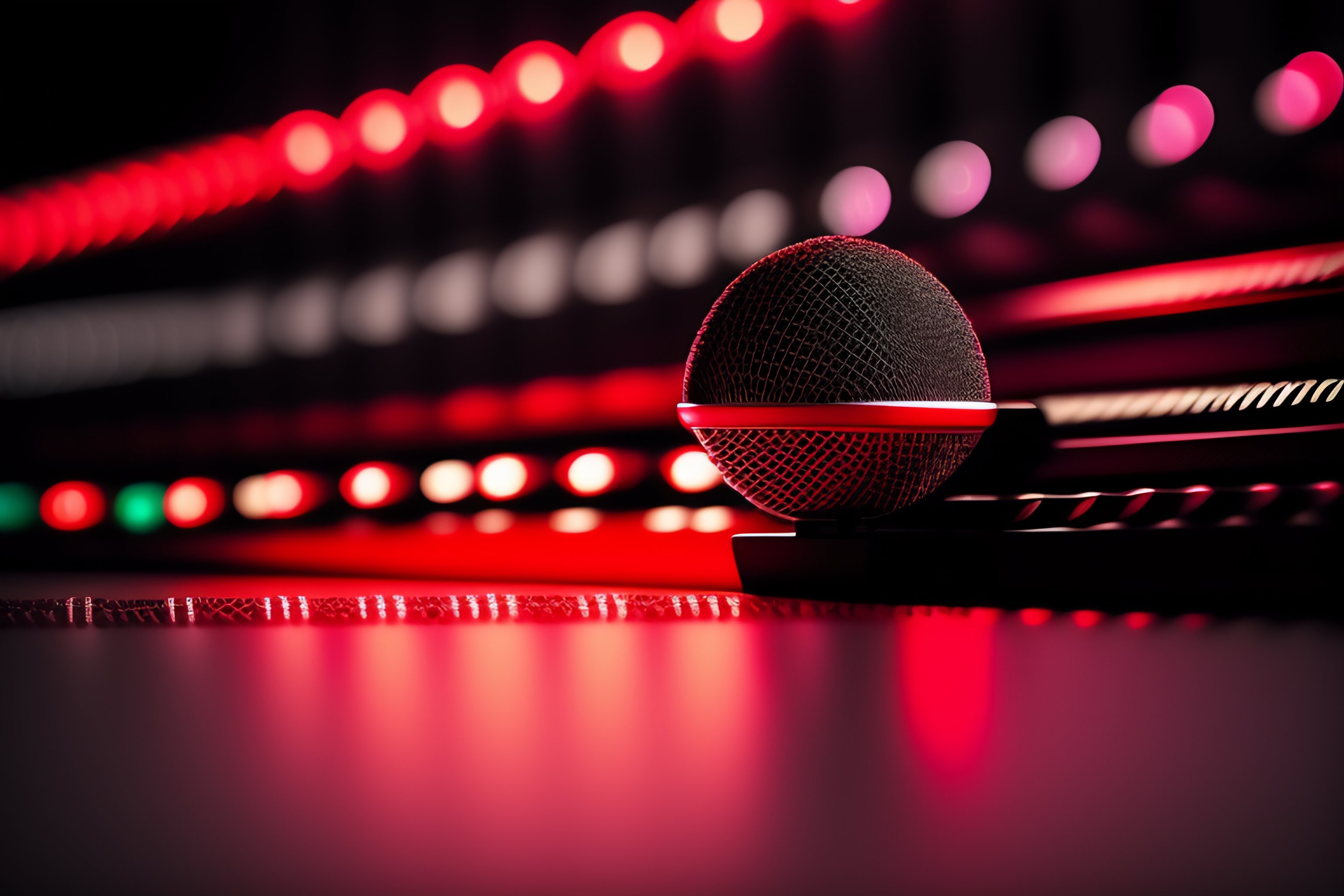 Red Music Background