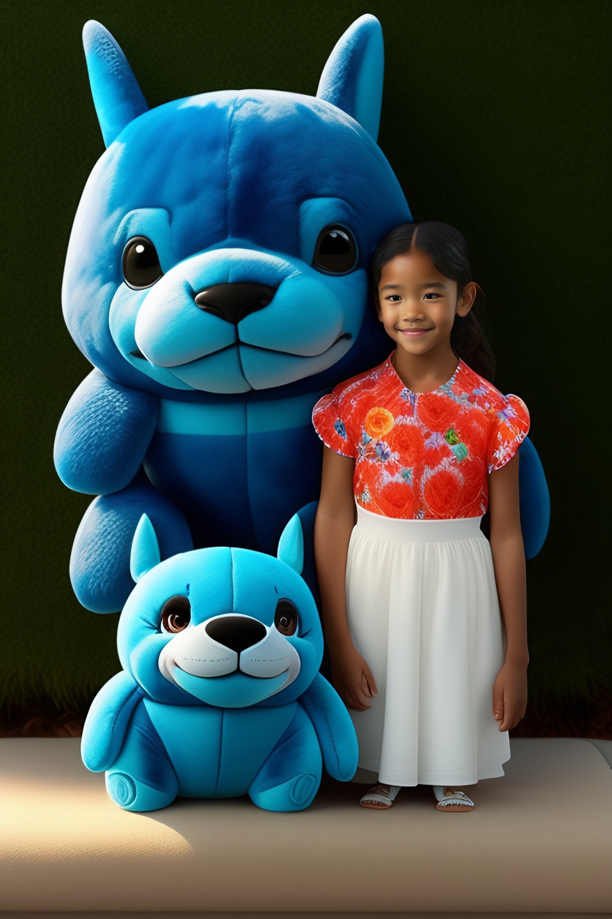 Lexica - Lilo and stitch, realistic, plush