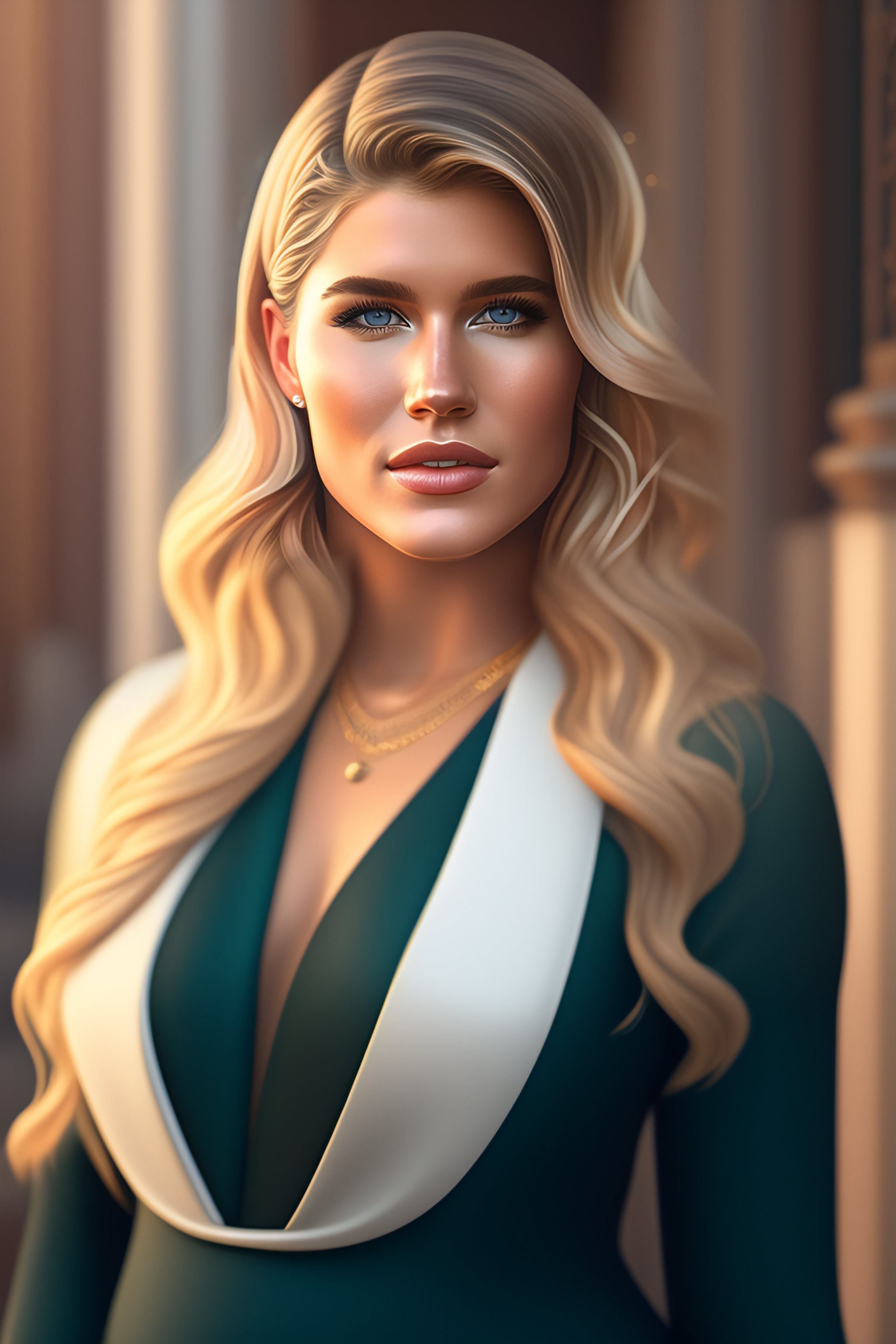 Lexica - Full body shot portrait of Eugenie Bouchard with a baby bump ...