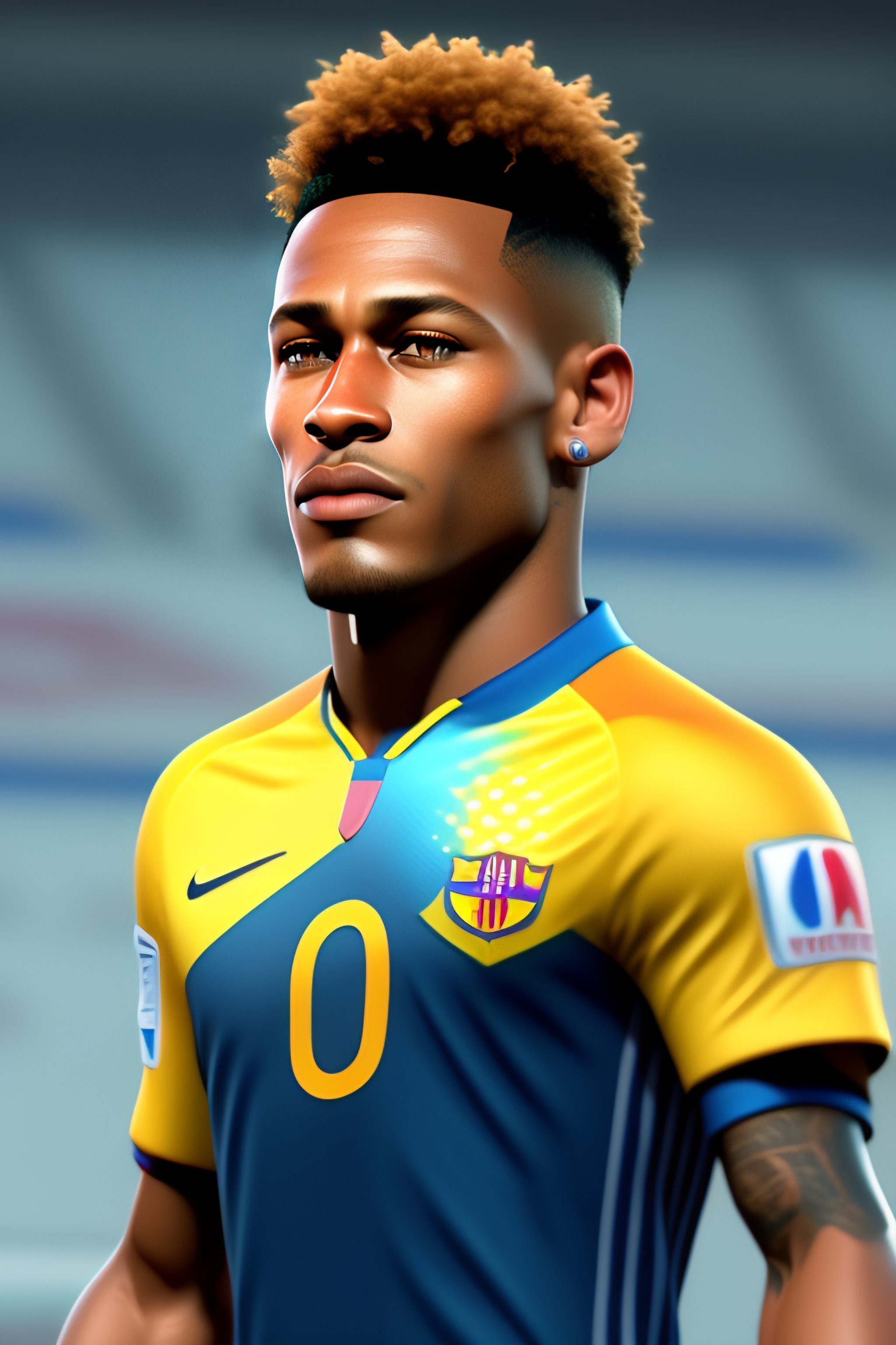 Lexica - Neymar 3d character cartoon disney pixar render
