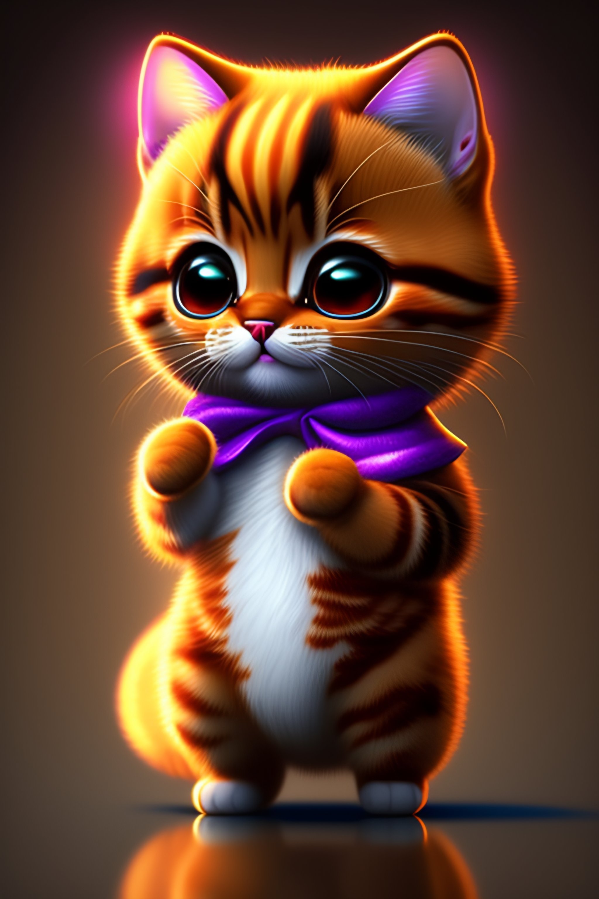 Lexica - Cute chibi cat dancing