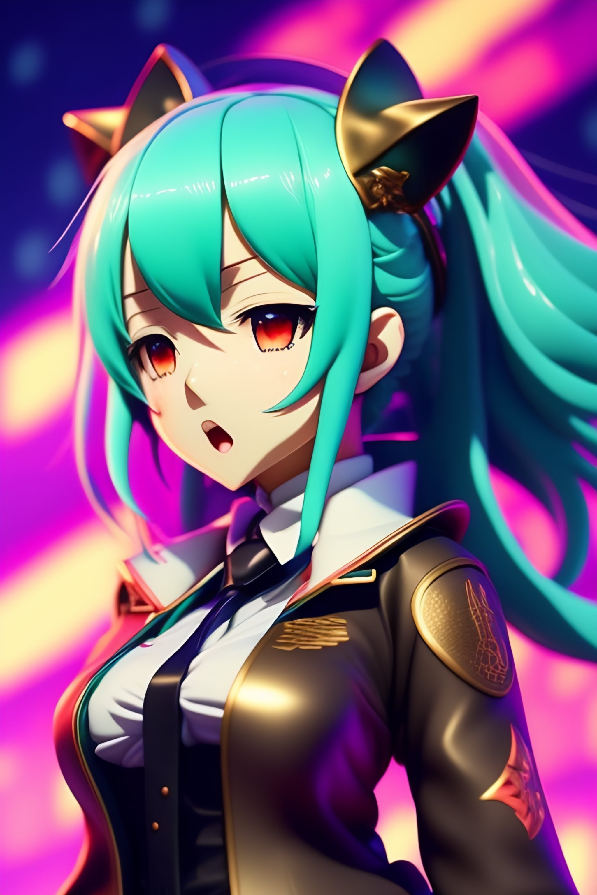 Lexica - Anime Hatsune Miku killing the president