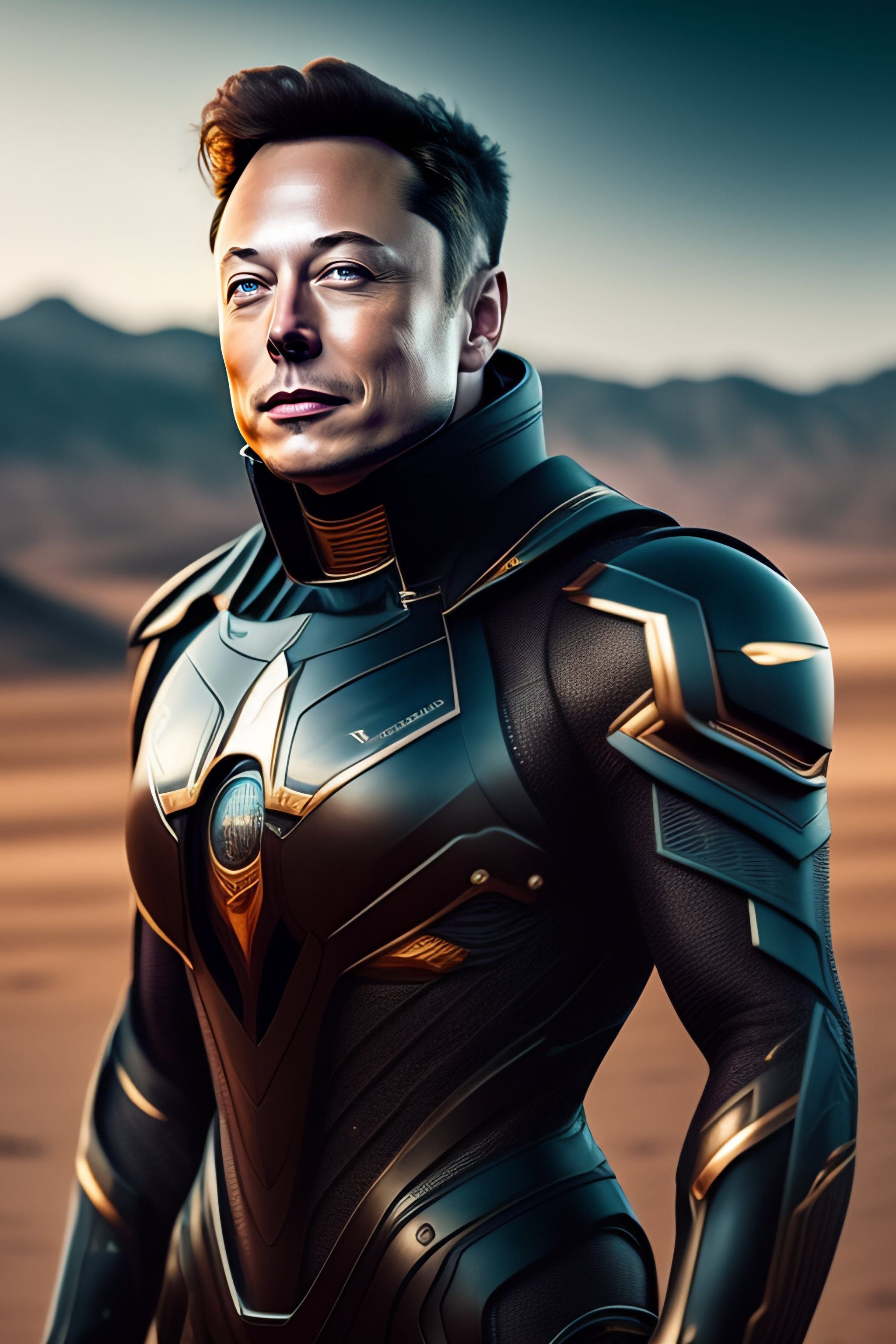 Lexica - Elon musk like a cyborg