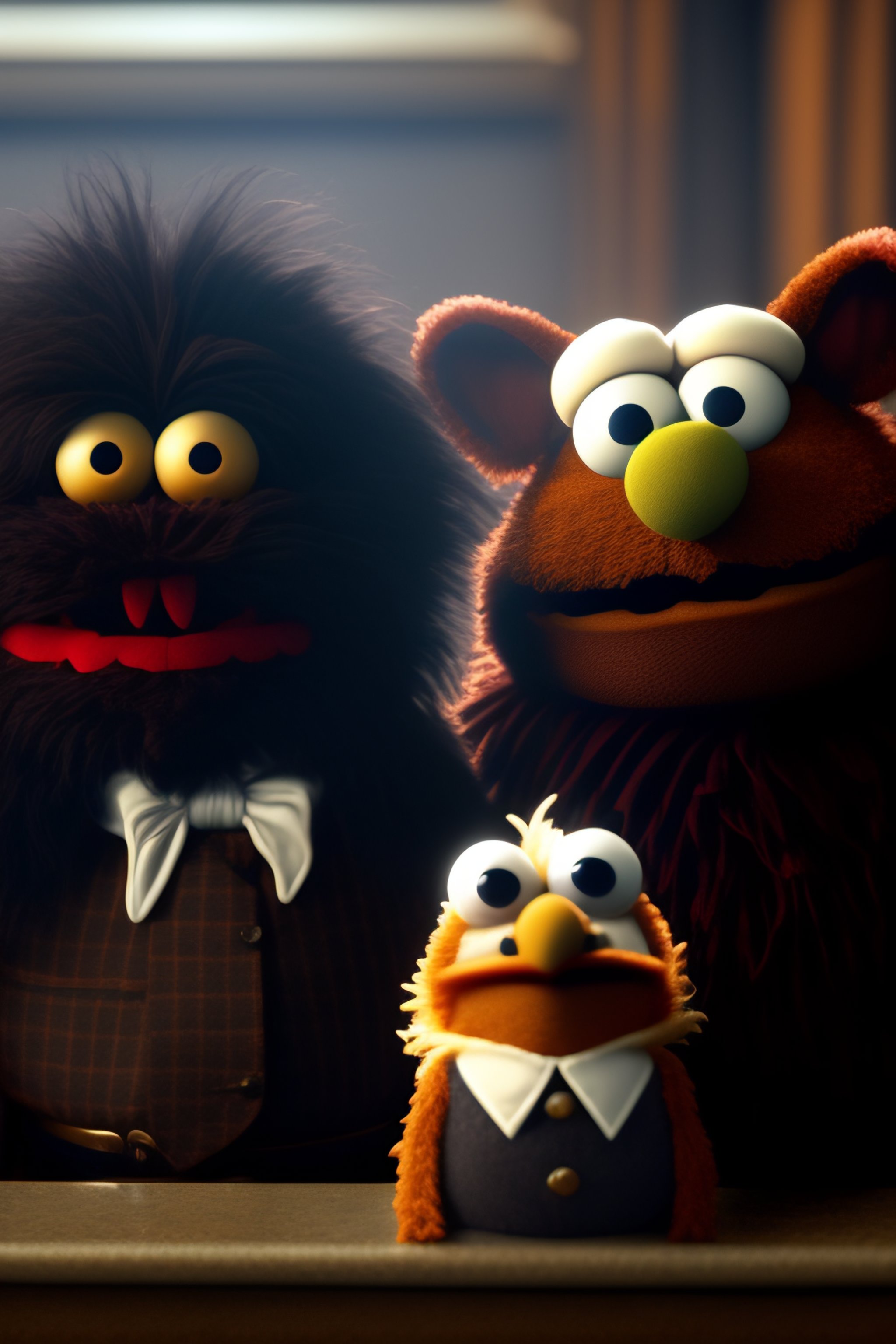 Lexica - Evil sinister muppets, dark, dingy,