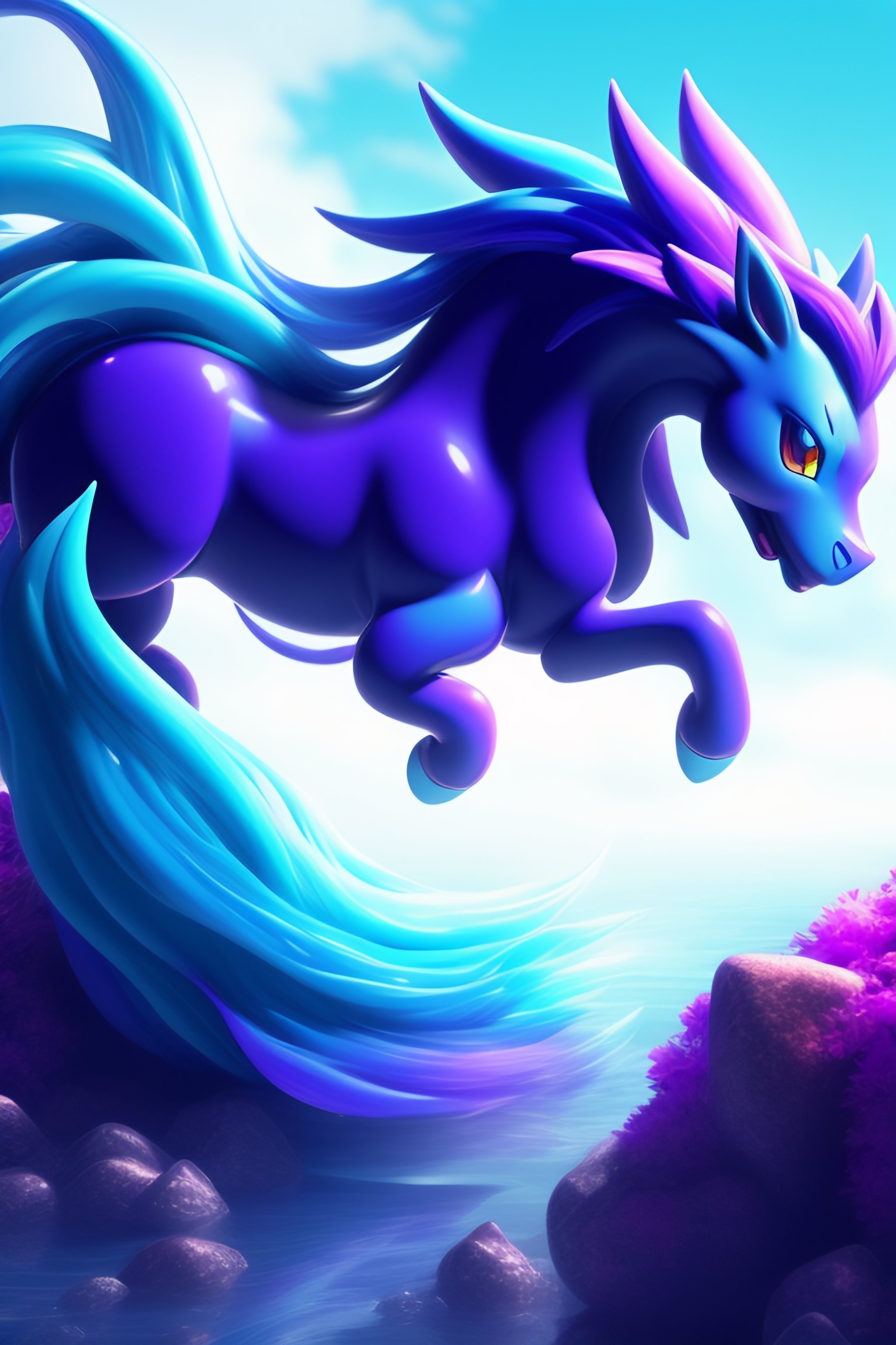 Lexica - Suicune rain pokemon