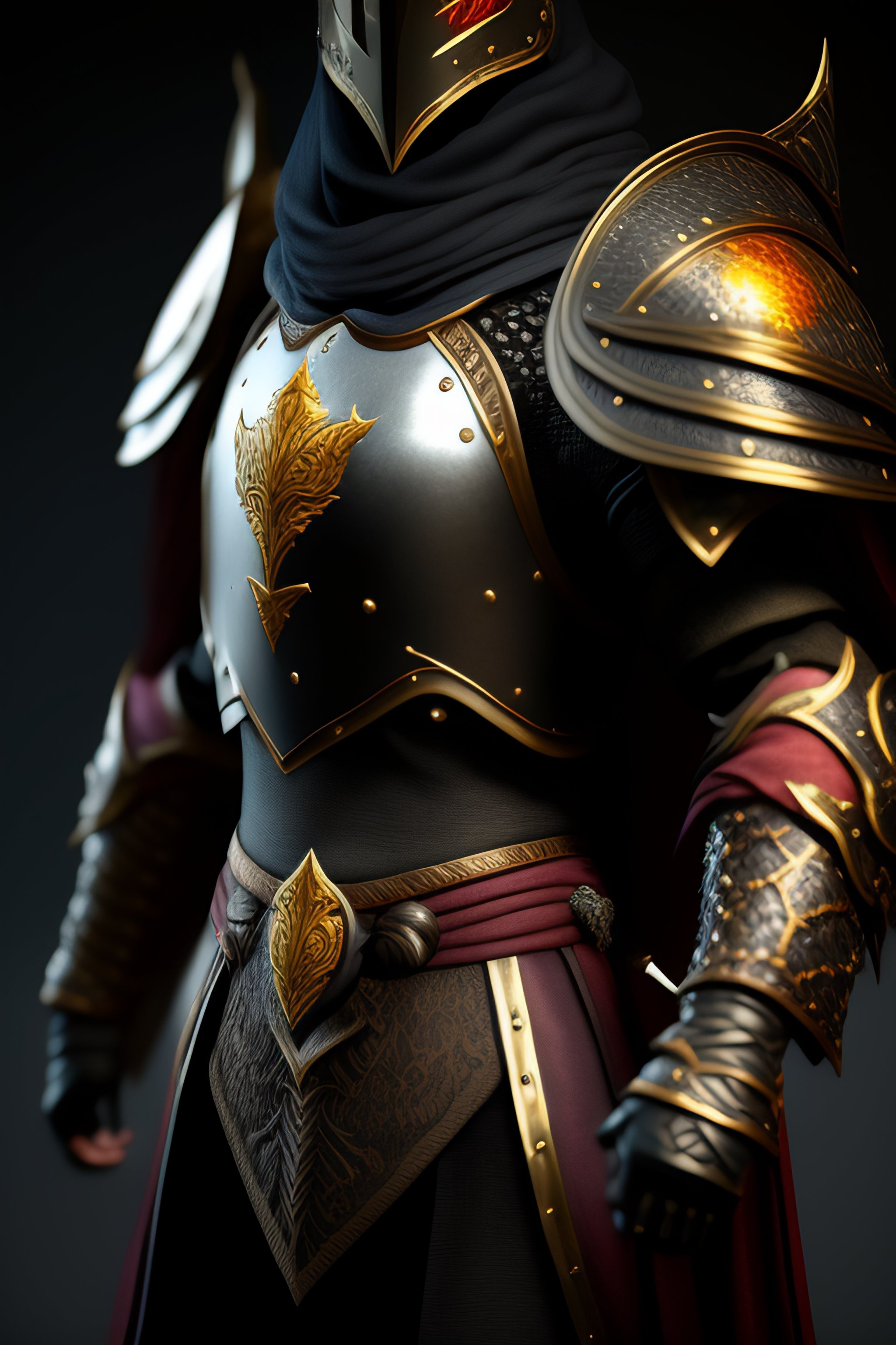 Lexica - Dark souls style armor with stone and fire accents. ultra ...