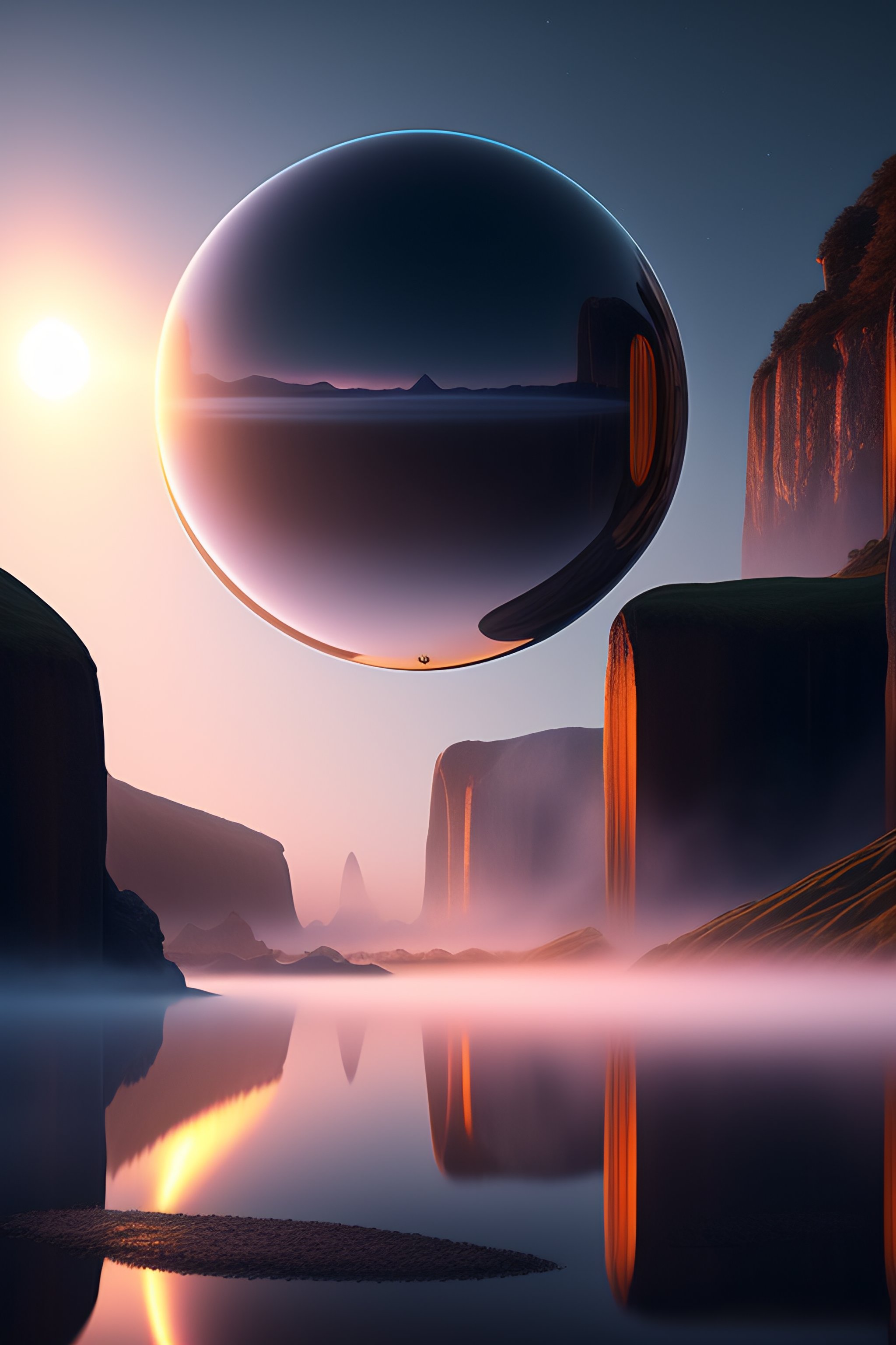 Lexica - Experience the awe-inspiring sight of an enormous sun ...