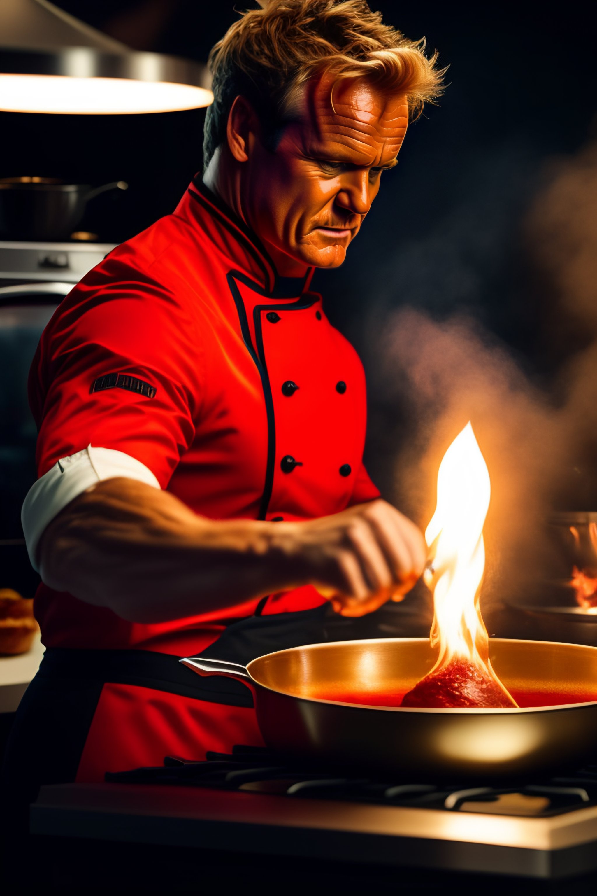 Lexica - Gordon Ramsey cooking a pot of devils