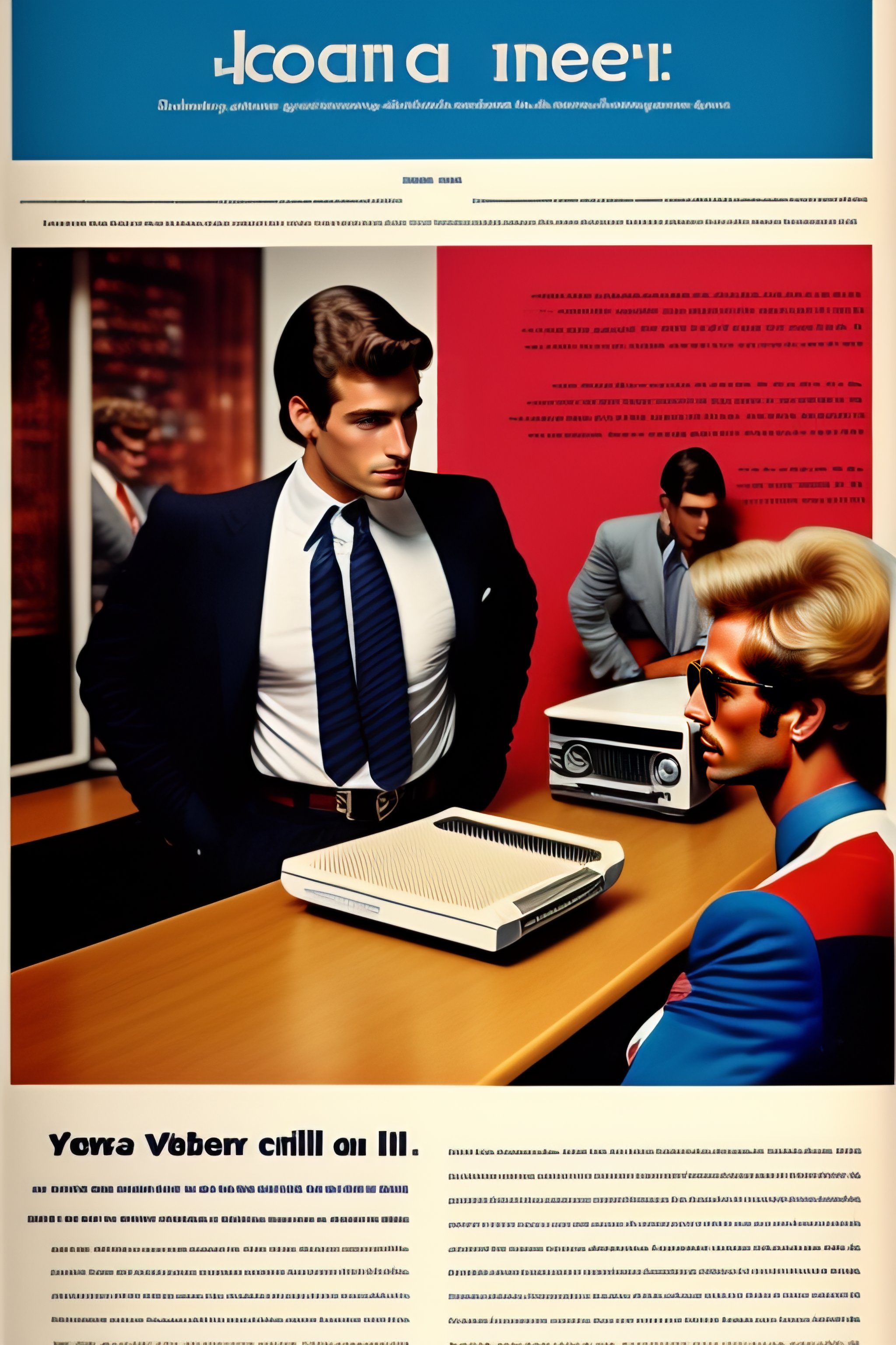 Lexica - Retro ad, full page, from the 80s, for a software development ...