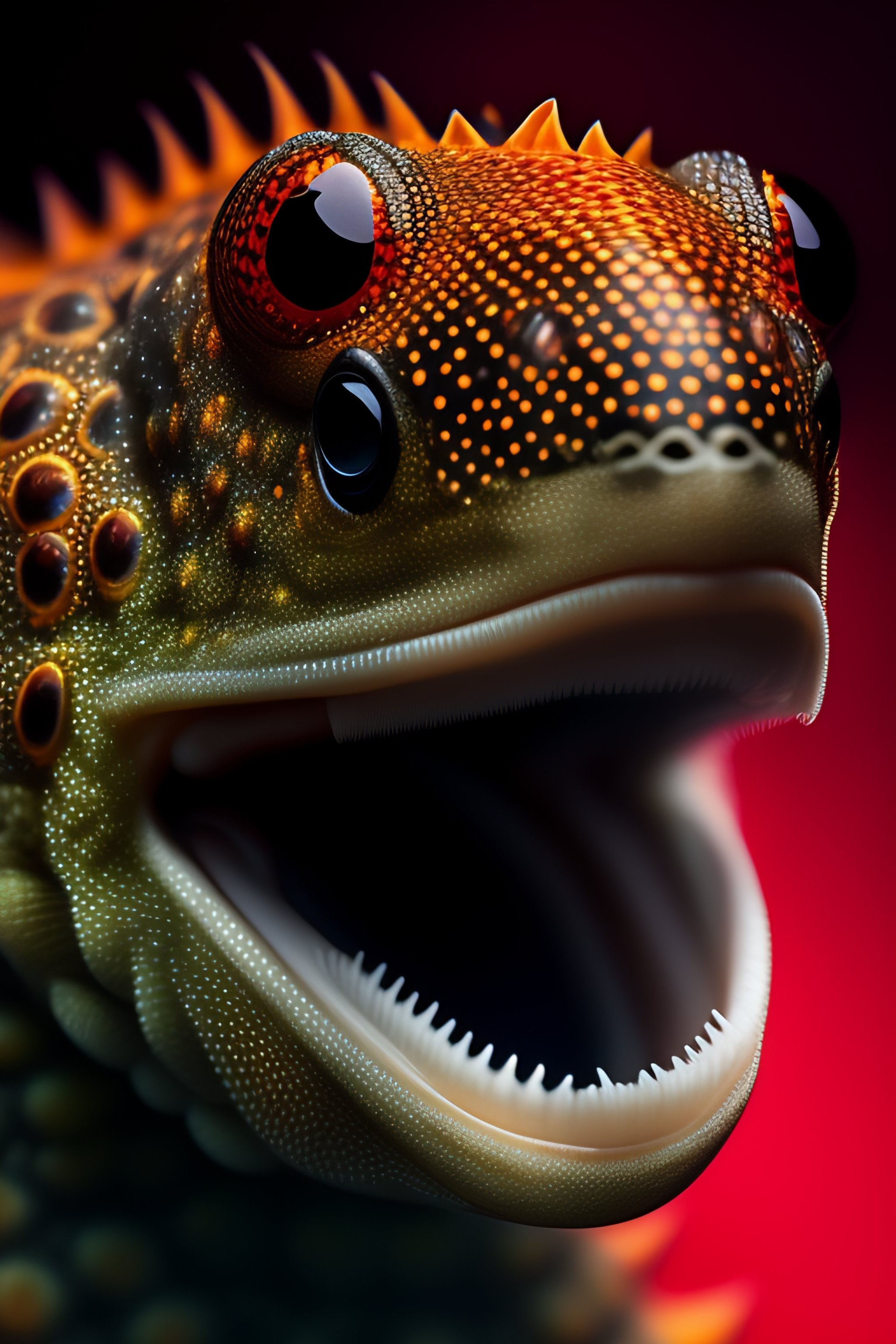 Lexica - A small scaly monster covered in several eyes all around