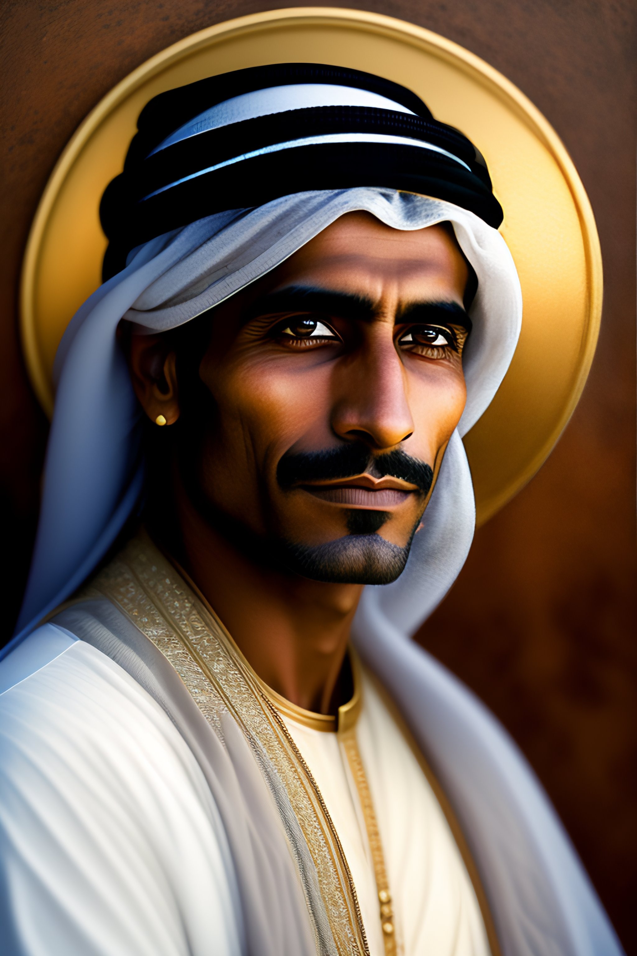 Lexica - Portrait of Arab man
