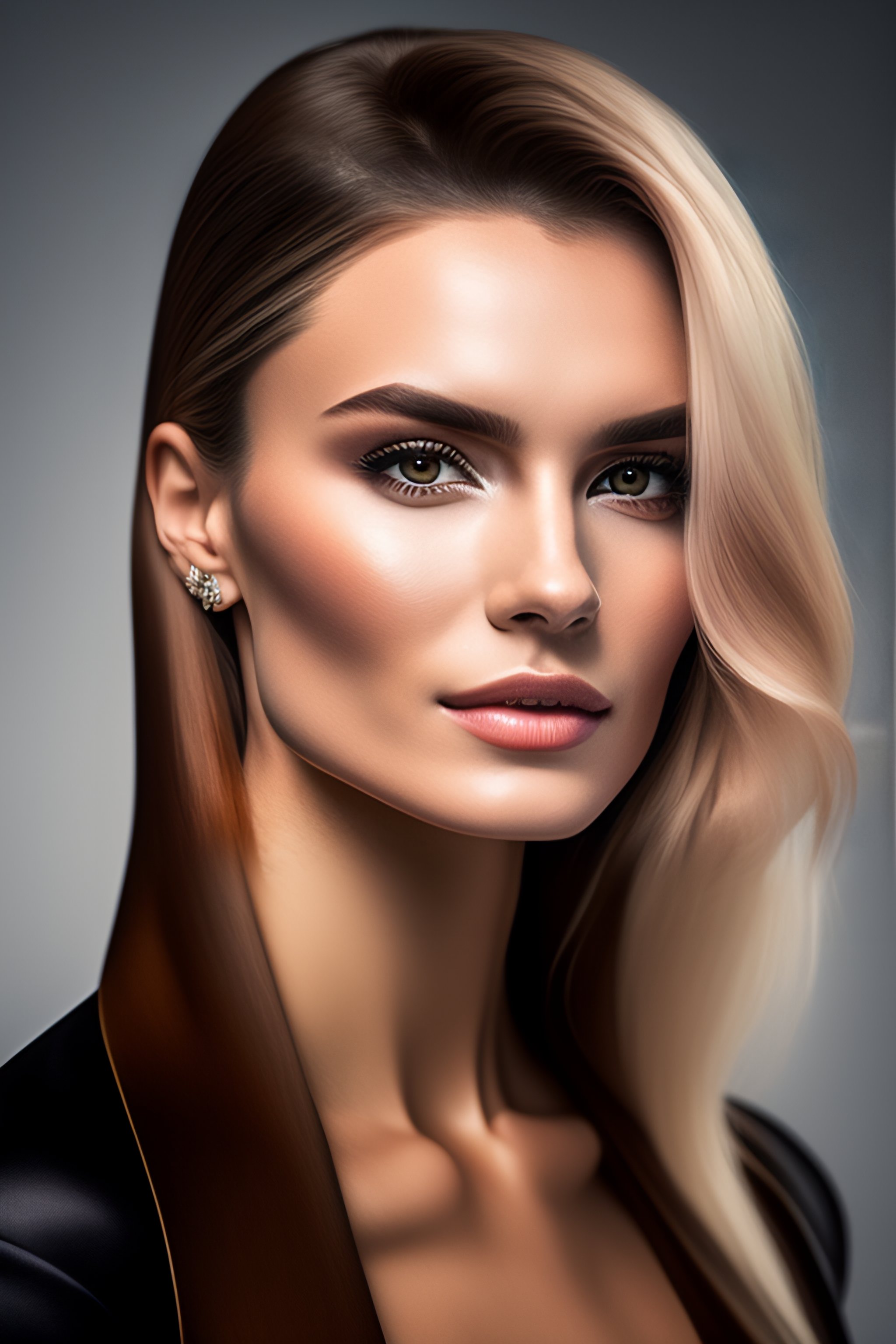 Lexica - Polish girl with strong jawline, sharp eyes mid 80 lenght ...