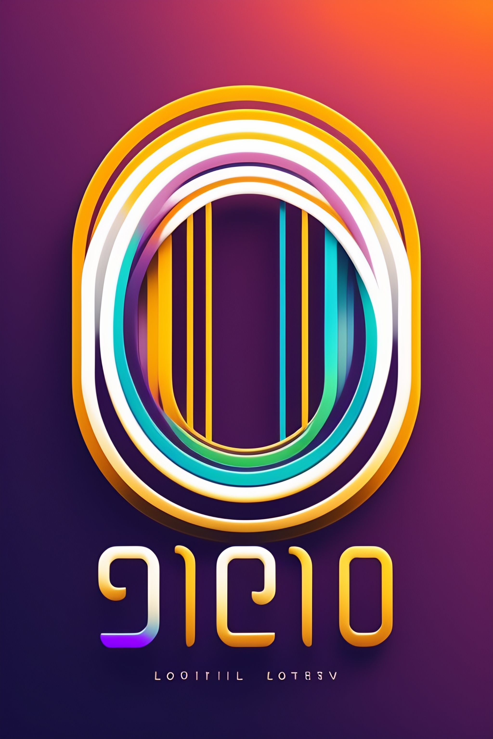 Lexica - Logo of a minimalist loom, looks professional, ilustration