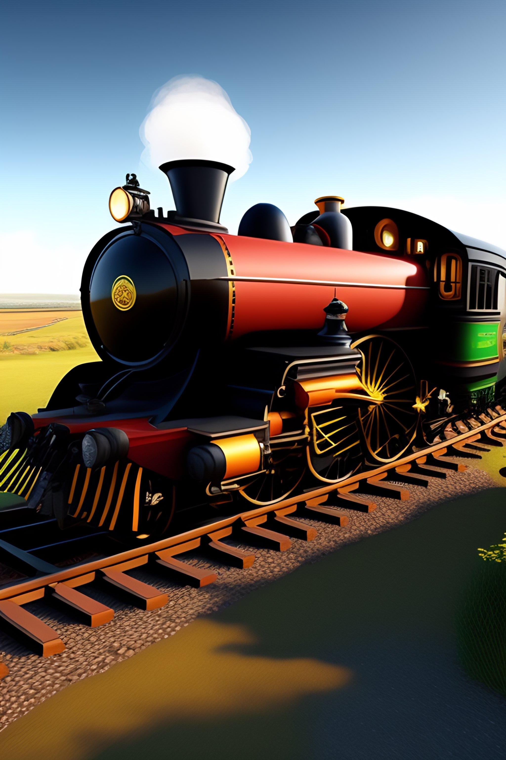 Cartoon Steam Trains