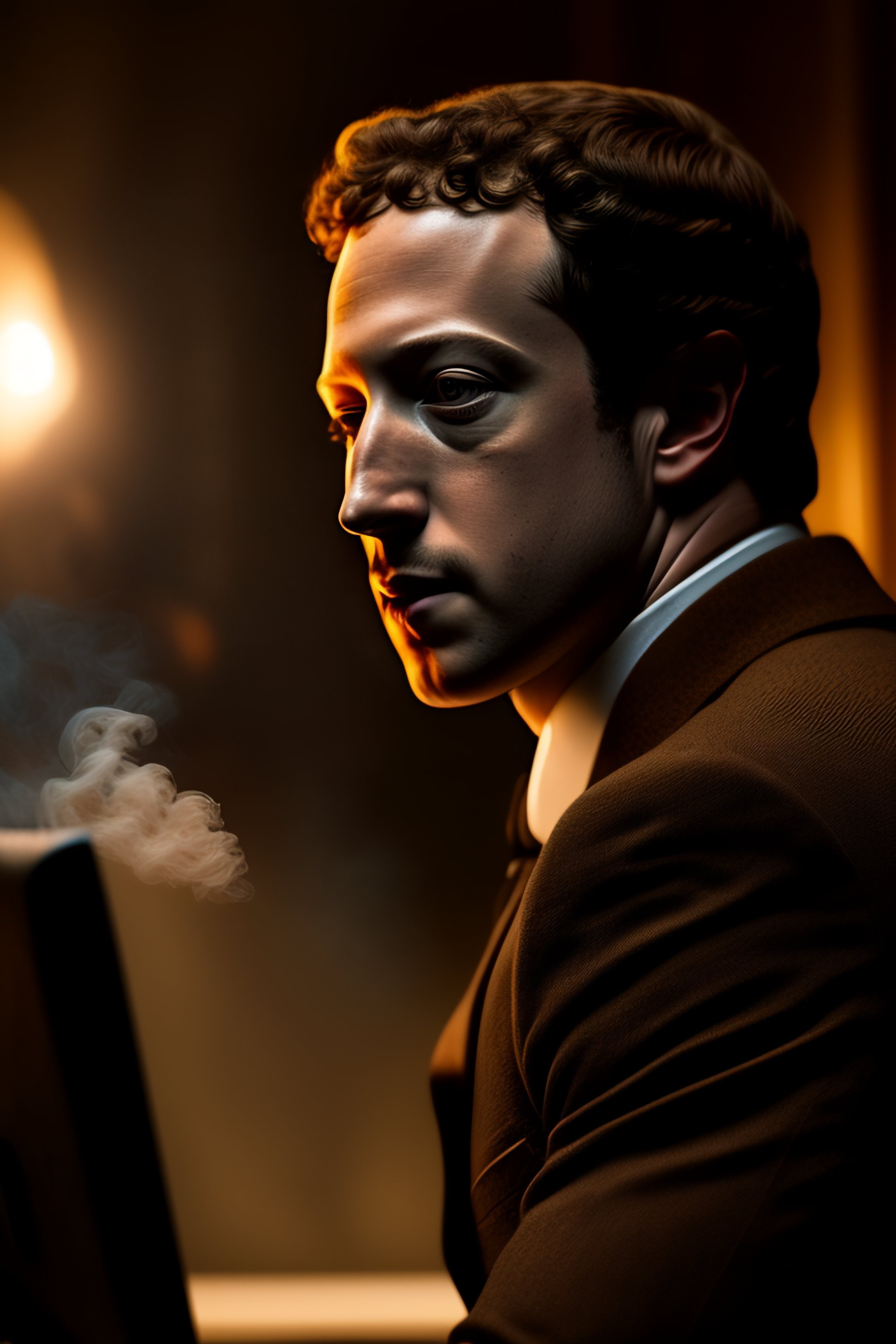 Lexica - Mark Zuckerberg as Calvin Candie in Django Unchained sitting ...