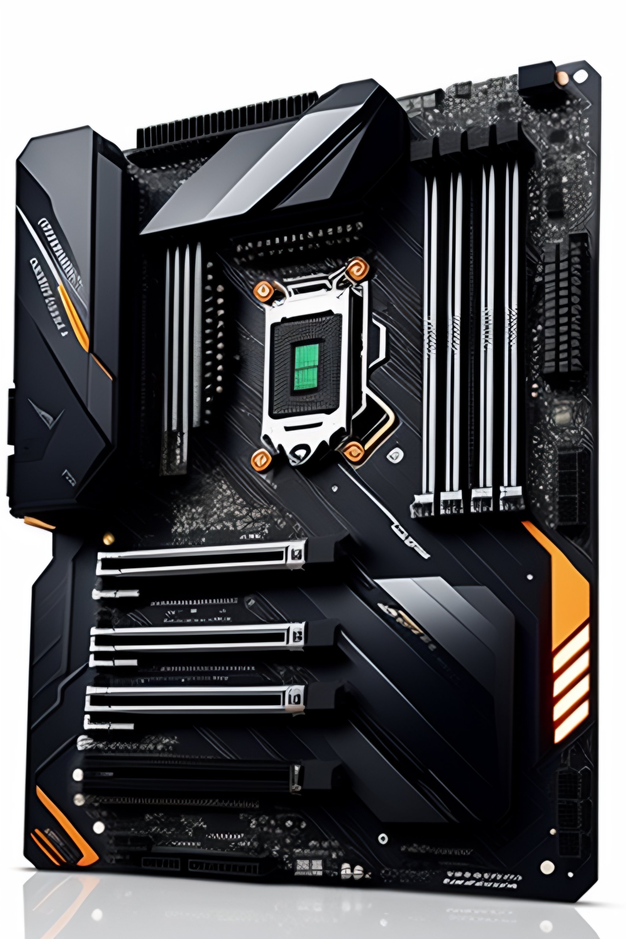 Lexica - Asus brand futuristic style motherboard, 8k and realistic mode