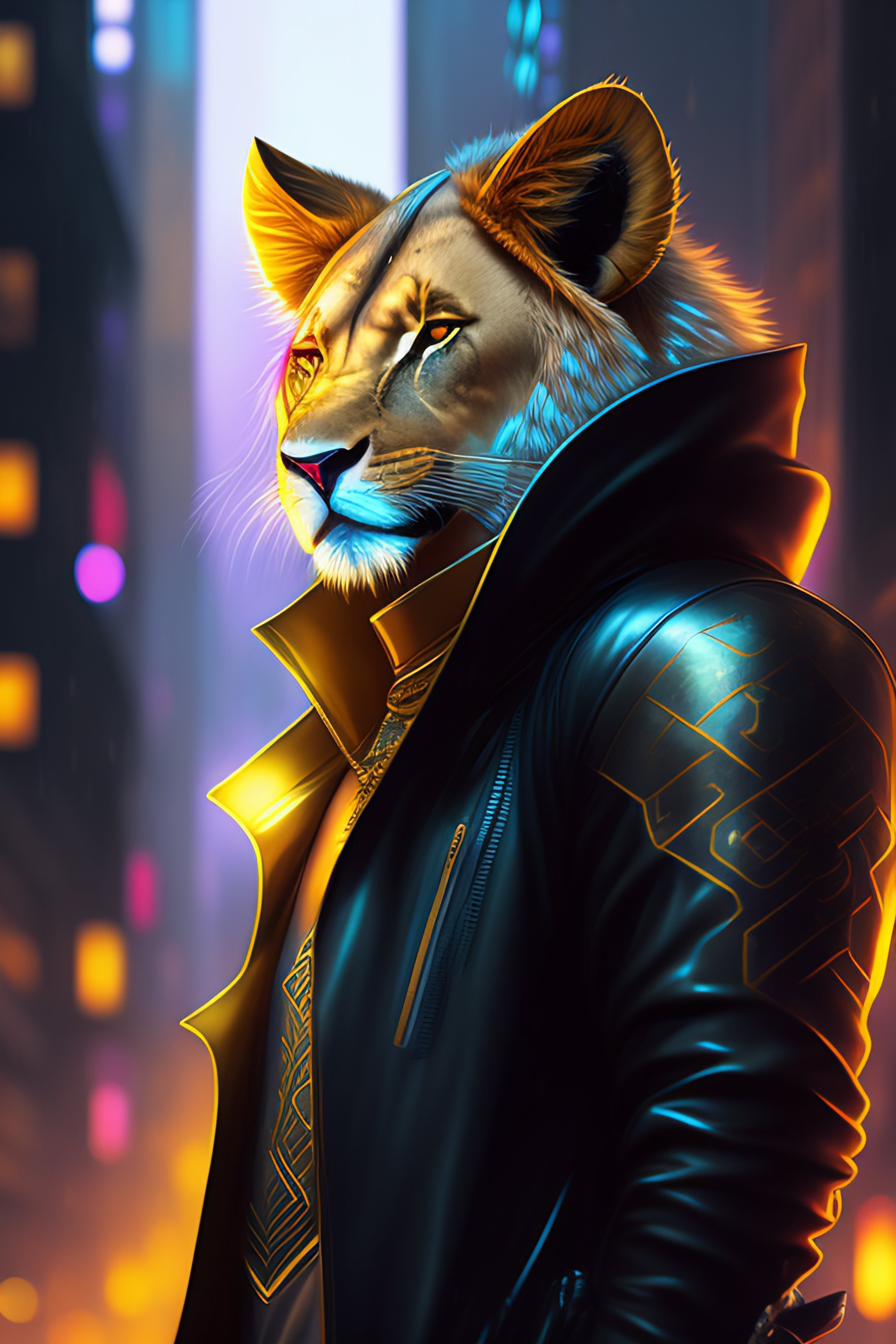 Lexica - Award winning beautiful portrait commission of a male furry ...