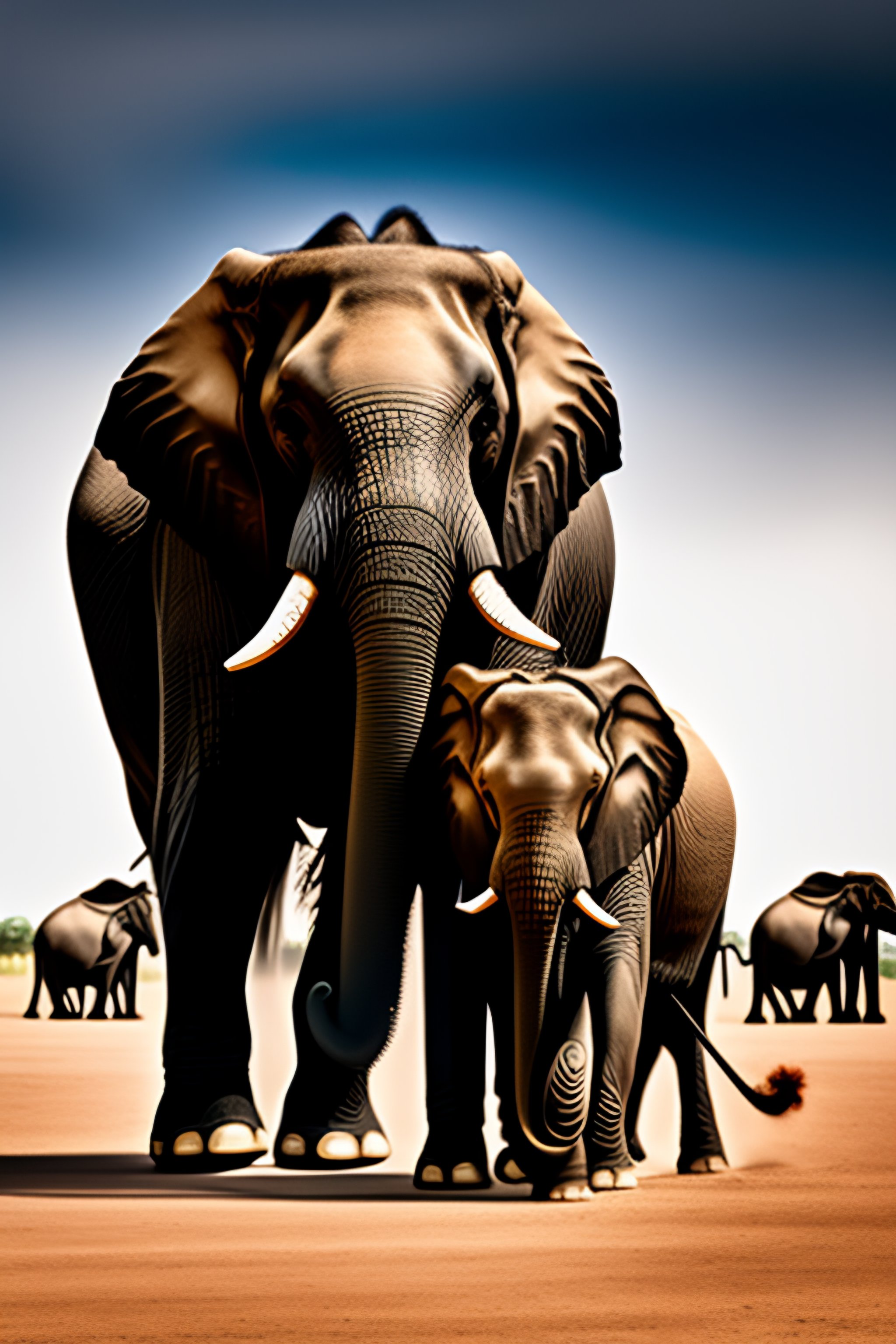 Lexica - Trump riding an elephant