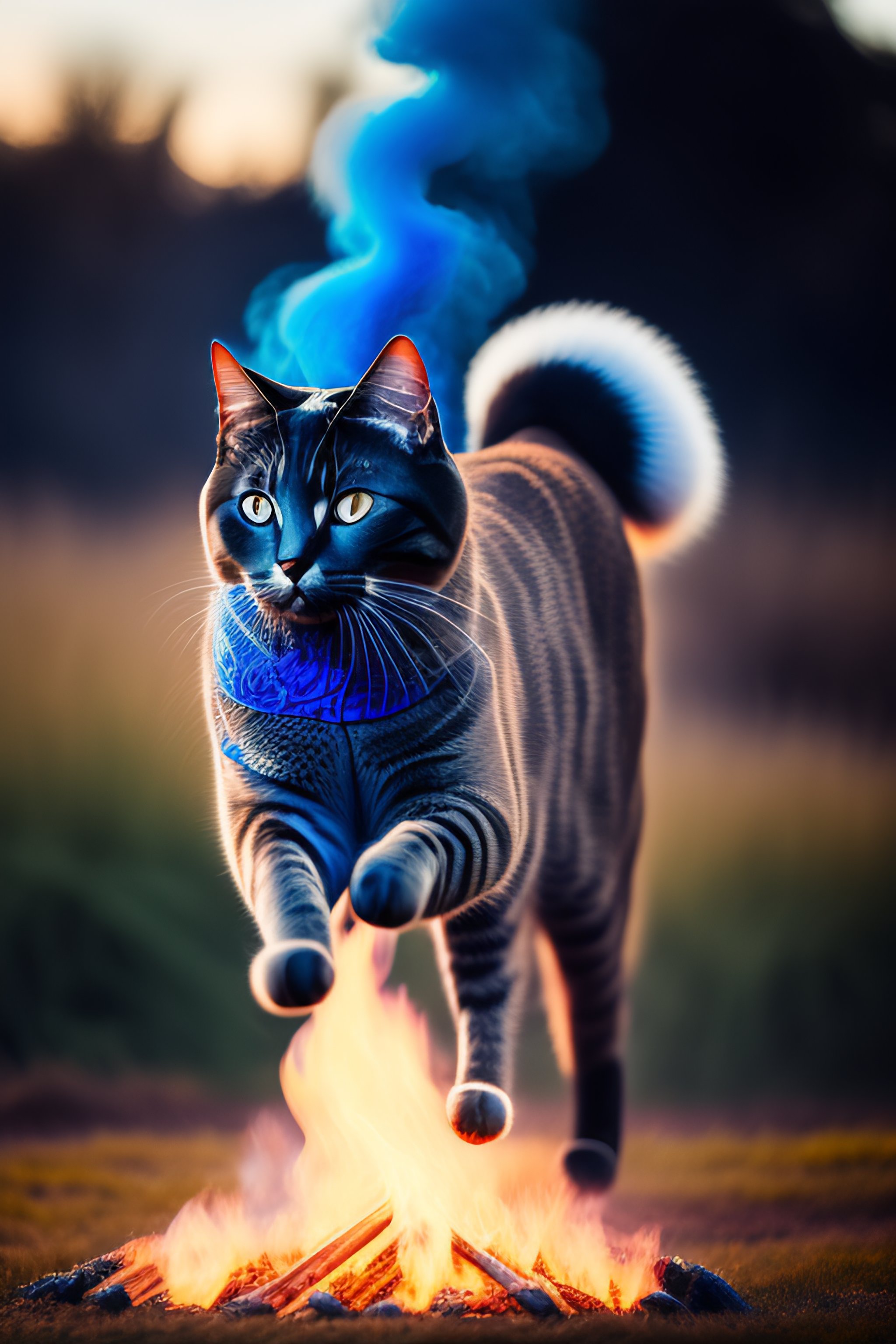 Lexica - MY CAT, CALLED BLUE, JUMPING INTO FIRE RING, RIDING A MOTORBIKE