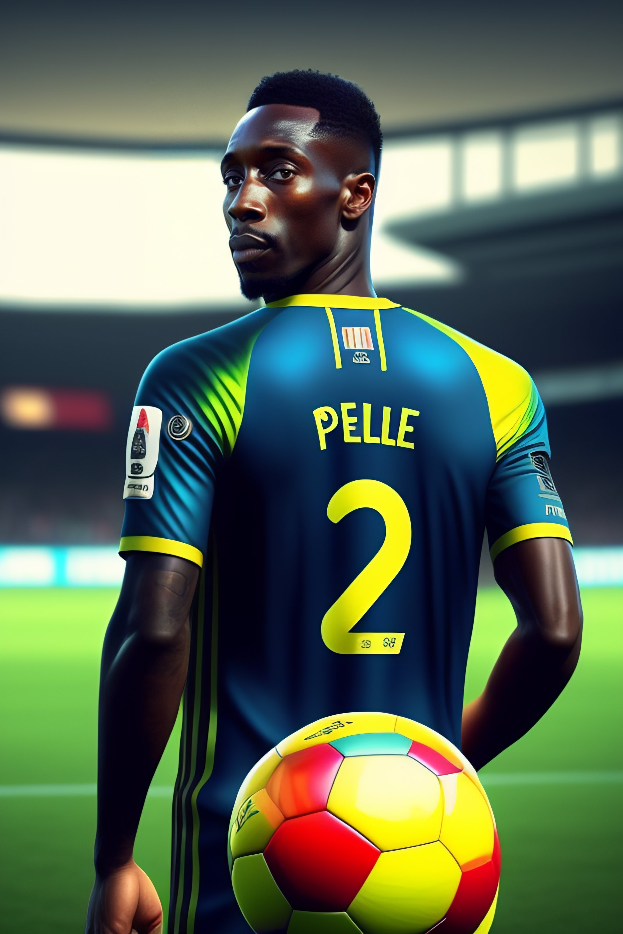 Lexica - Pelé baby, realistic