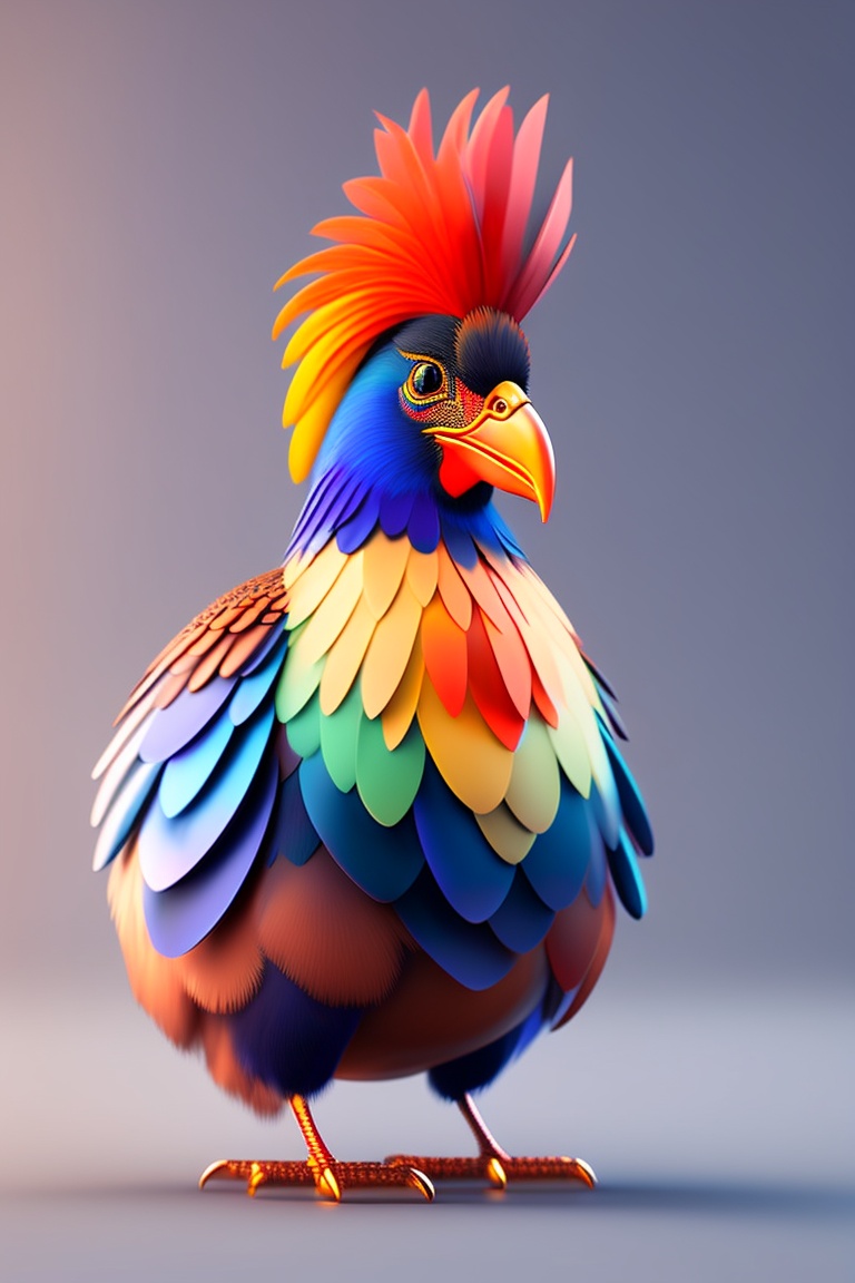 Lexica - Hyper relistic majestic rooster, colourfull and large feathers ...