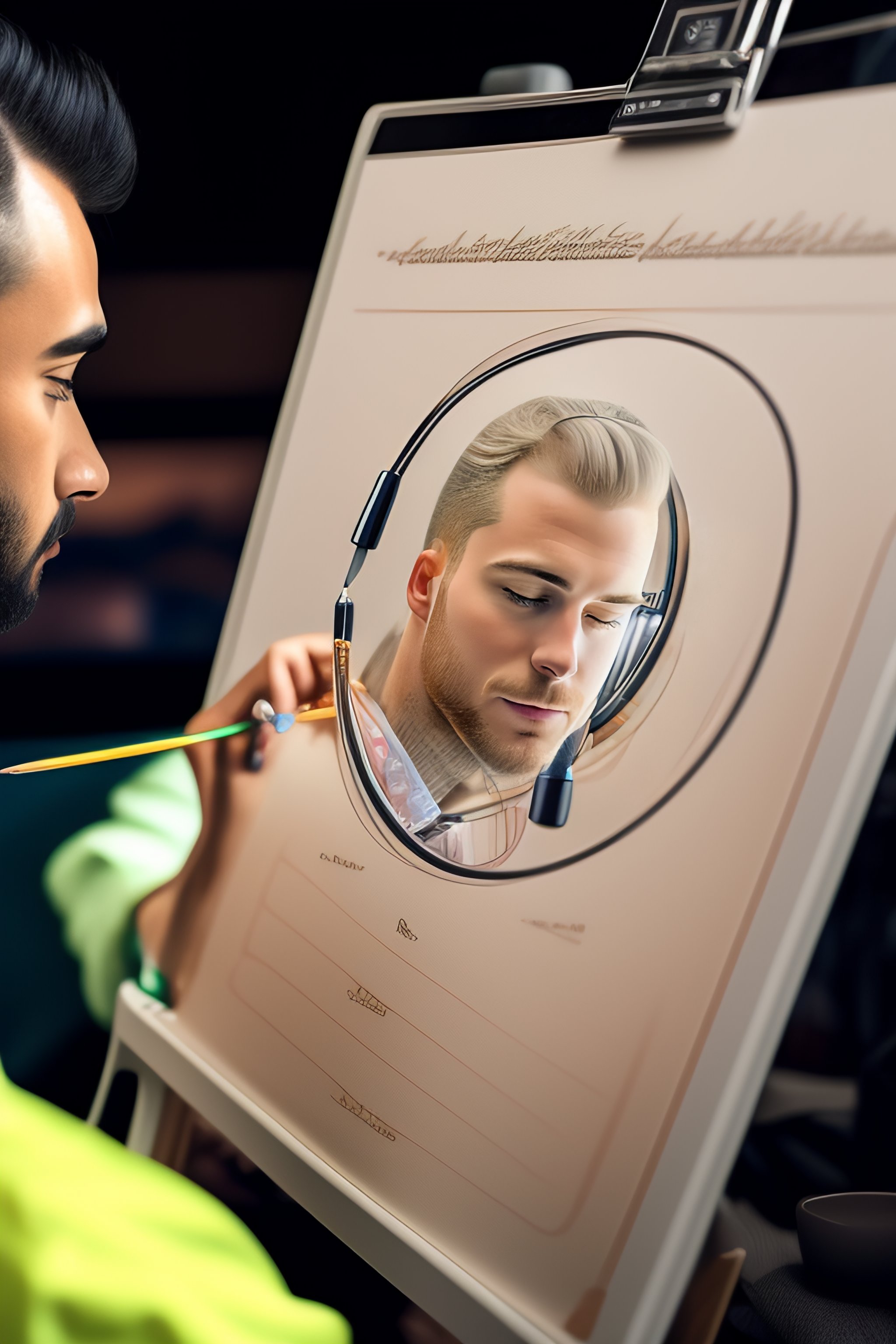 Lexica - A guy drawing himself drawing himself drawing himself in a ...