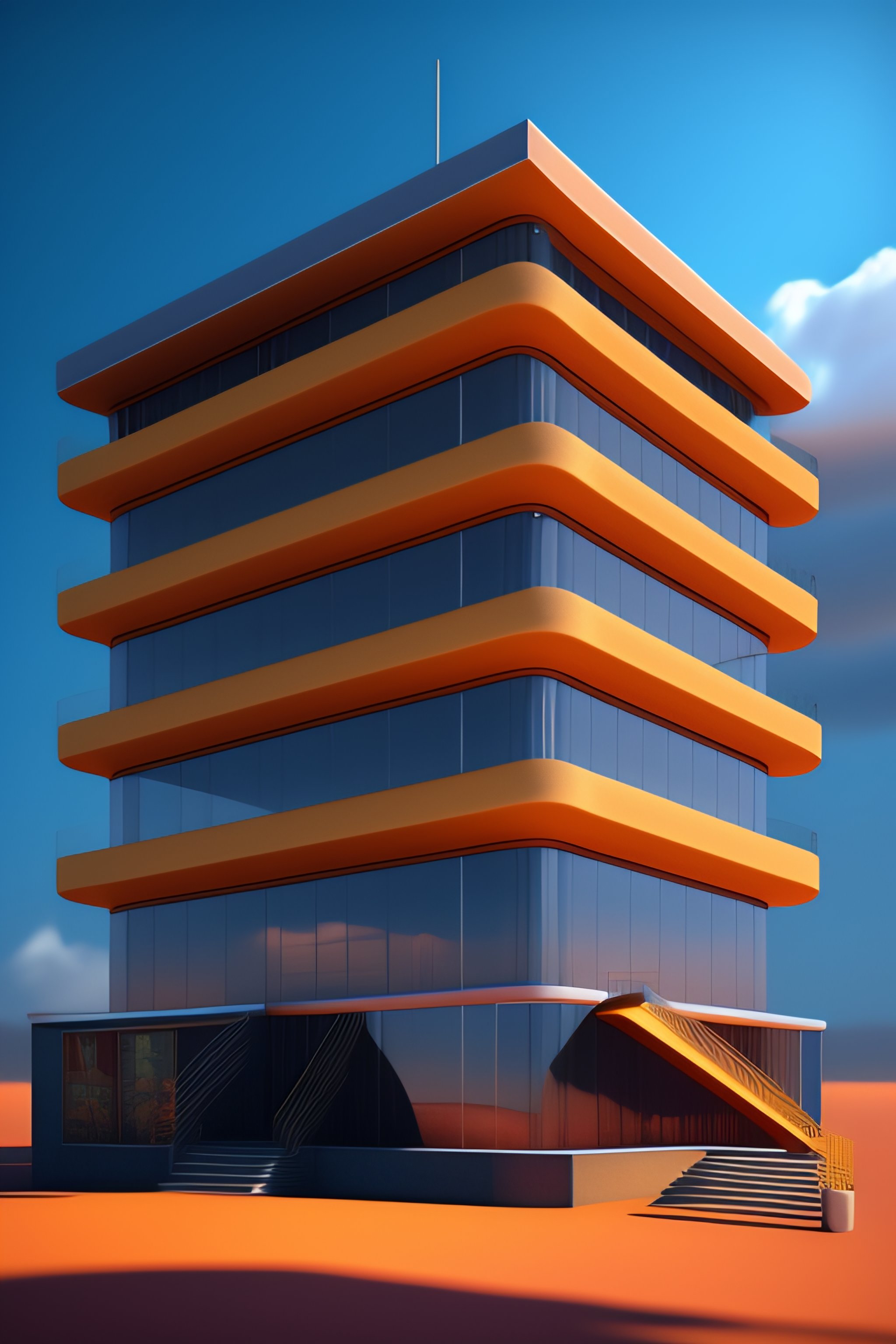 Lexica - 3d stylized game library building