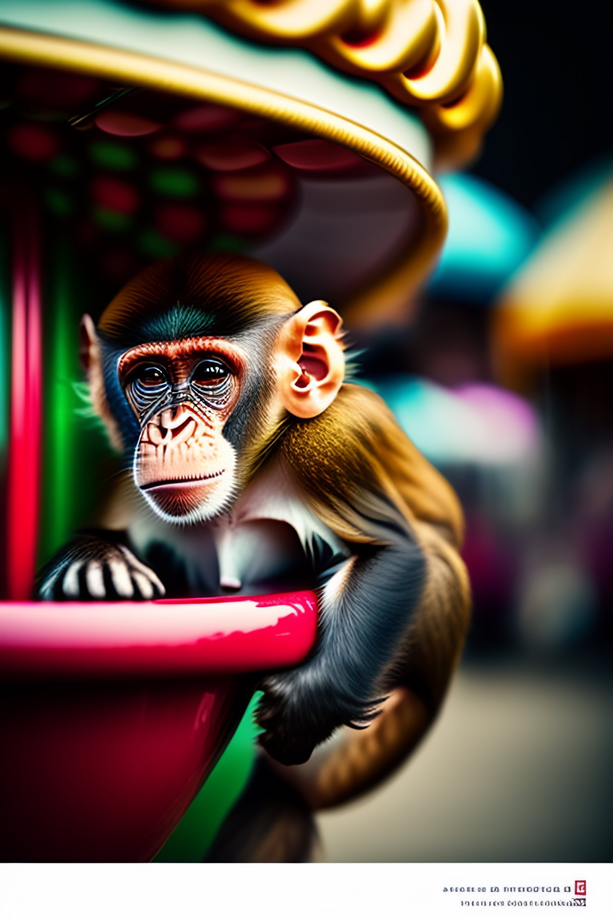 Lexica - Monkey in a fun fair