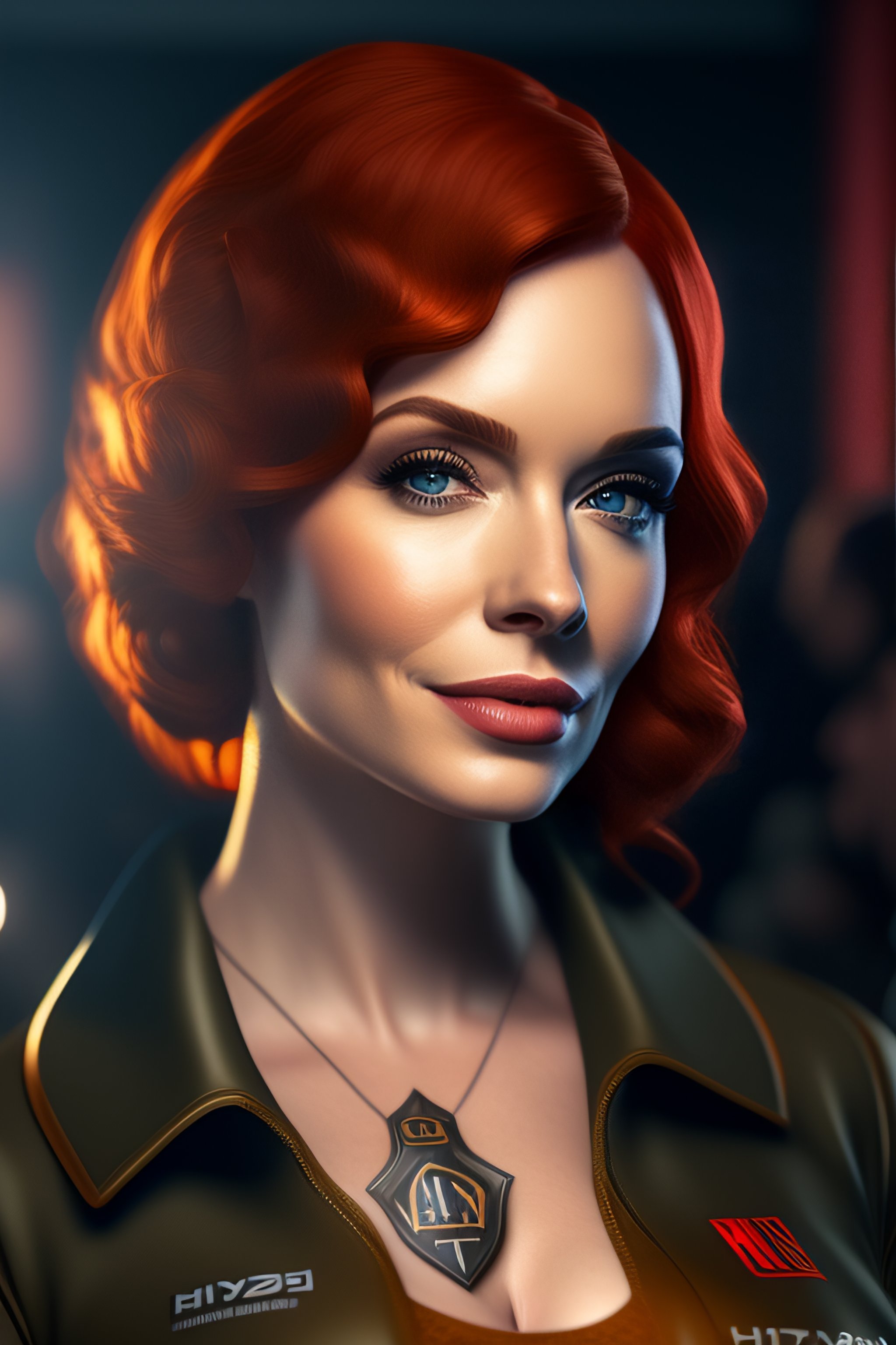 Lexica - Christina Hendricks, perfectly-centered-photograph of ...