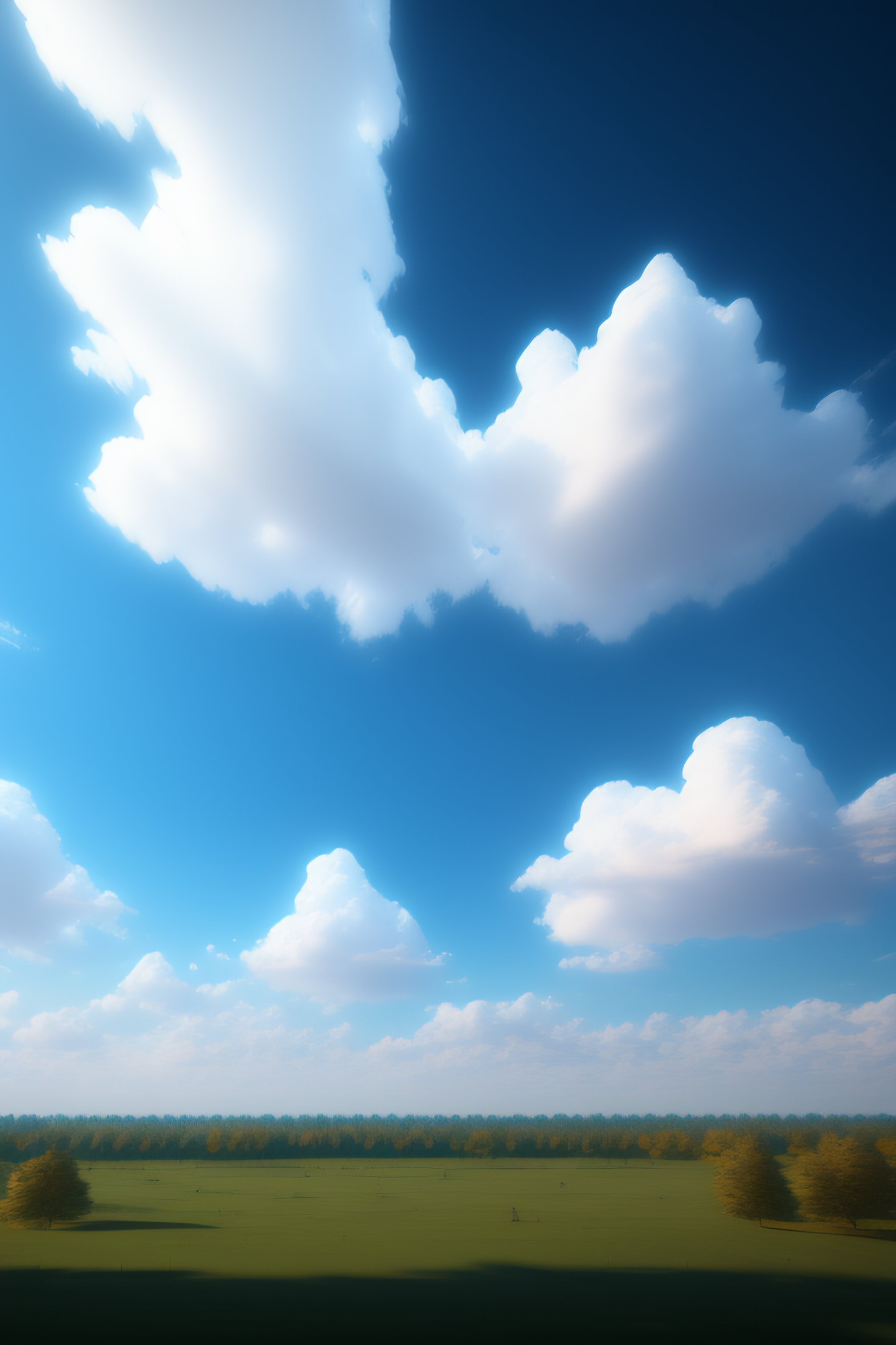 Lexica - Large banner blue skies and clouds, soft, Unreal Ungine, 8K ...