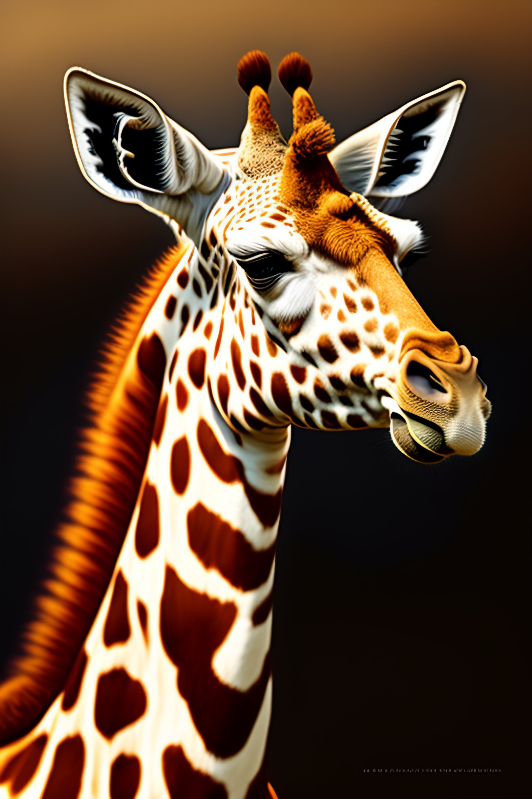 Lexica - Portrait of Napoleon as a giraffe