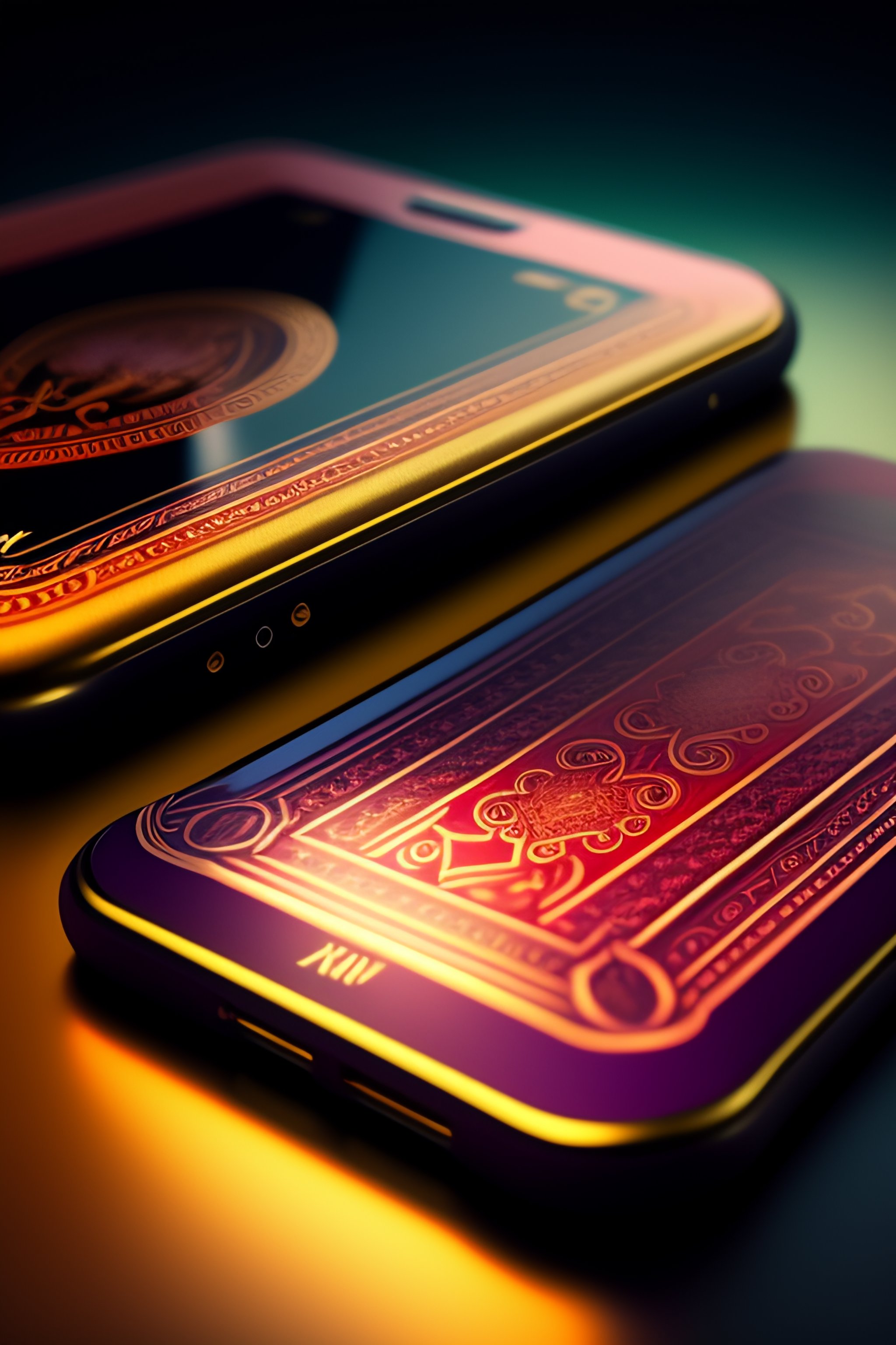 Lexica - An extremely complex mobile phone, the joker king on a deck of ...