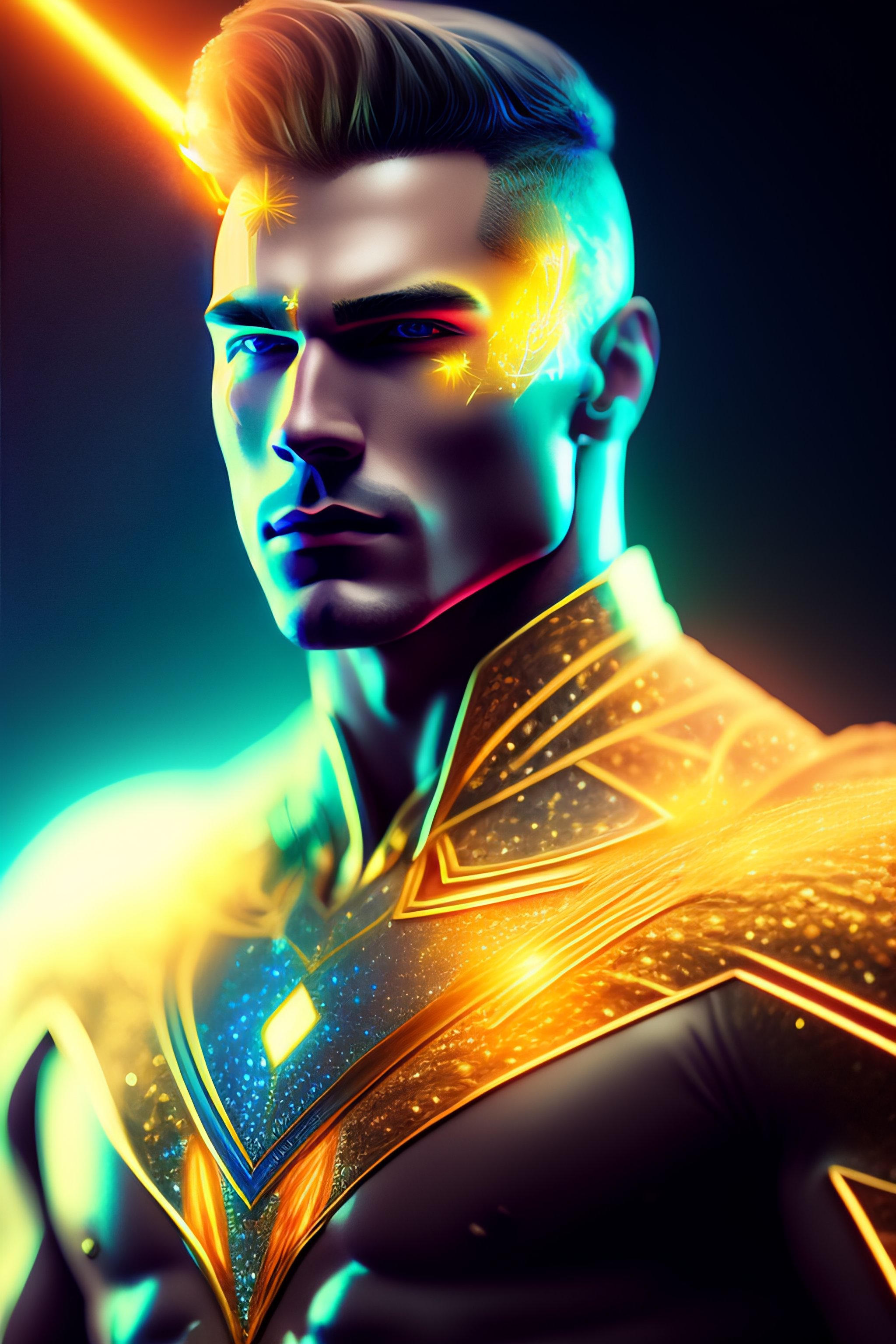 Lexica - Full body, glow psychedelic vegetation fractal universe ...