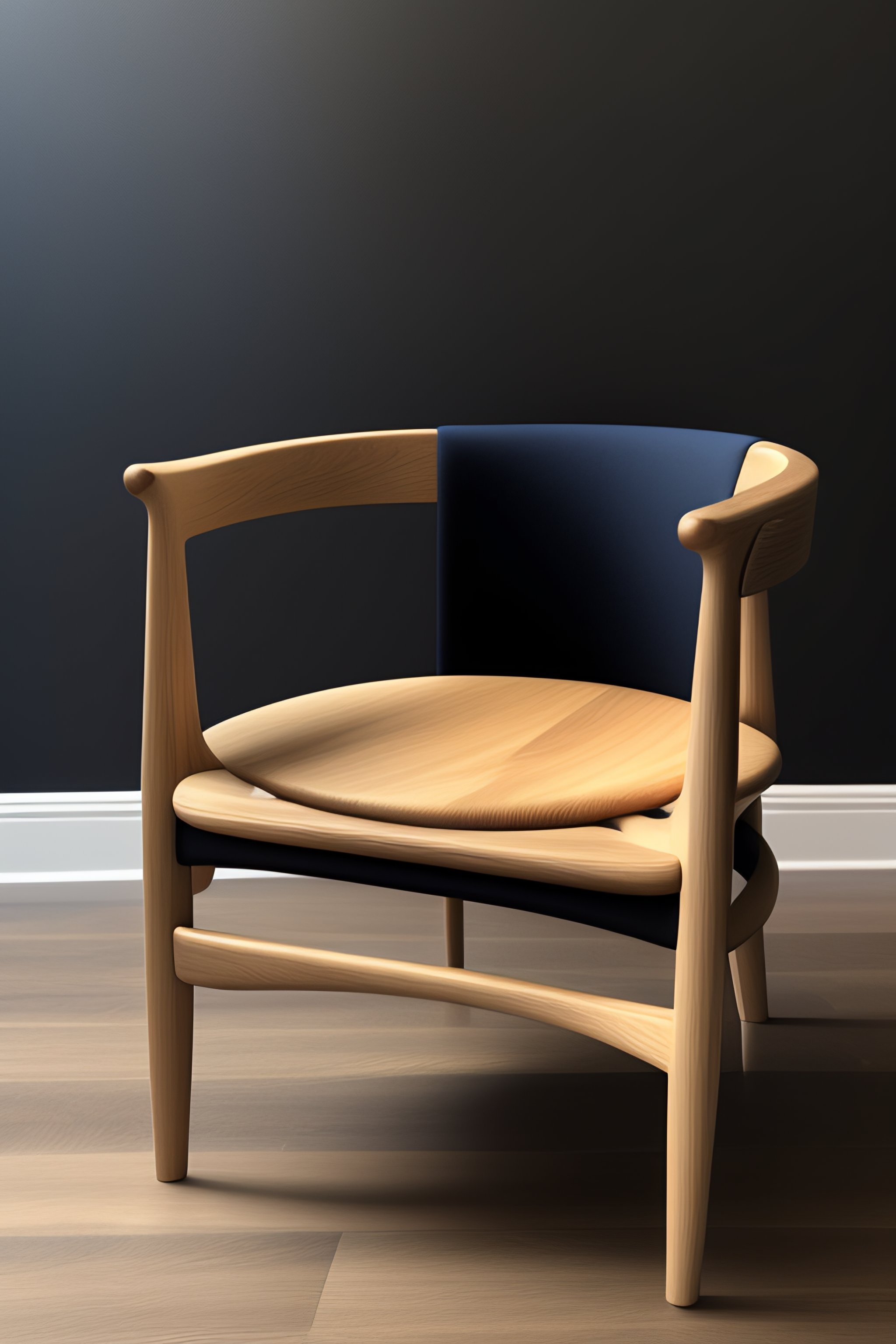 Lexica - Modern and simple oak wood arm chair