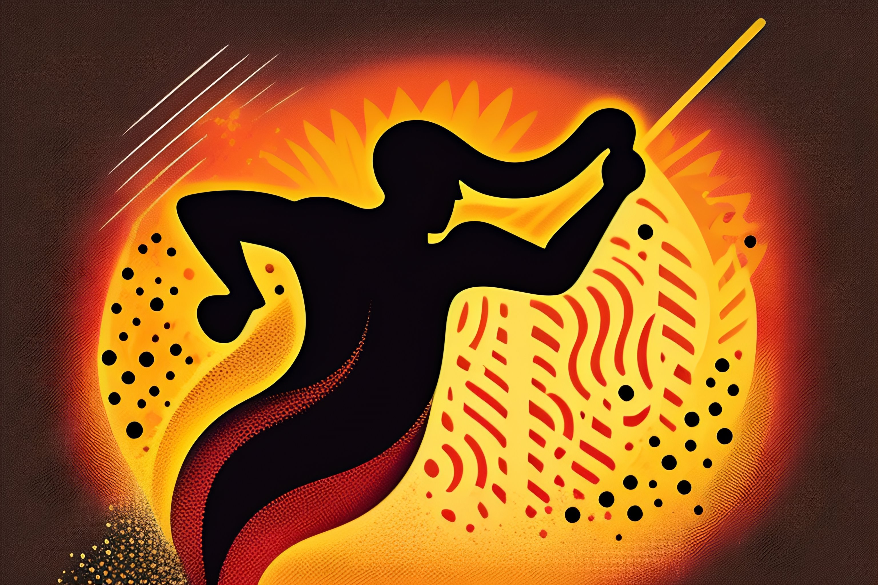 Lexica - An illustration with a bold, graphic style of a person ...