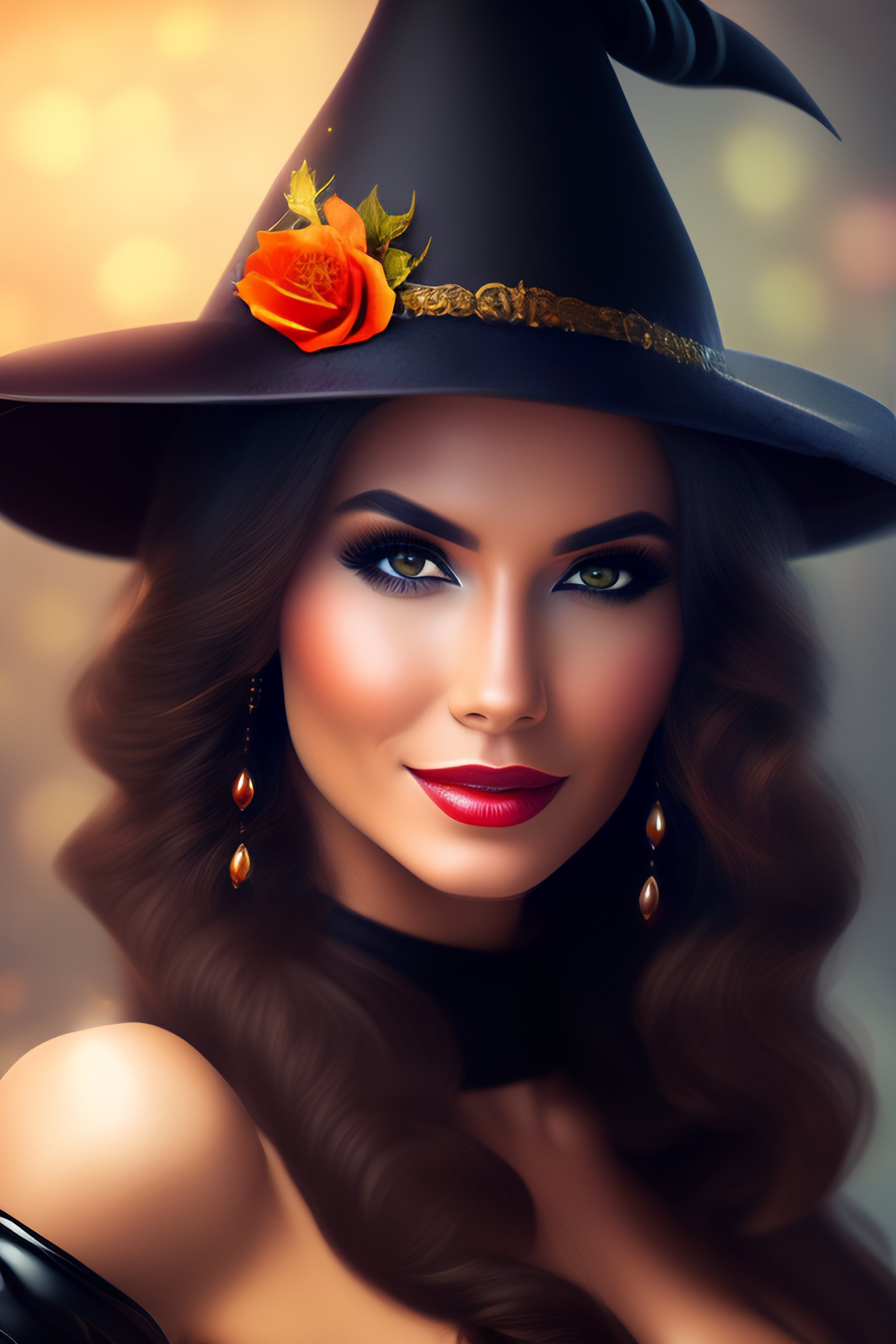 Lexica - Create a high resolution picture of a cute witch