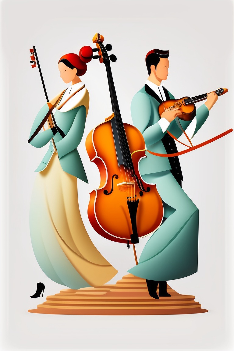 Lexica - A picture of a group of musicians, playing classical music ...